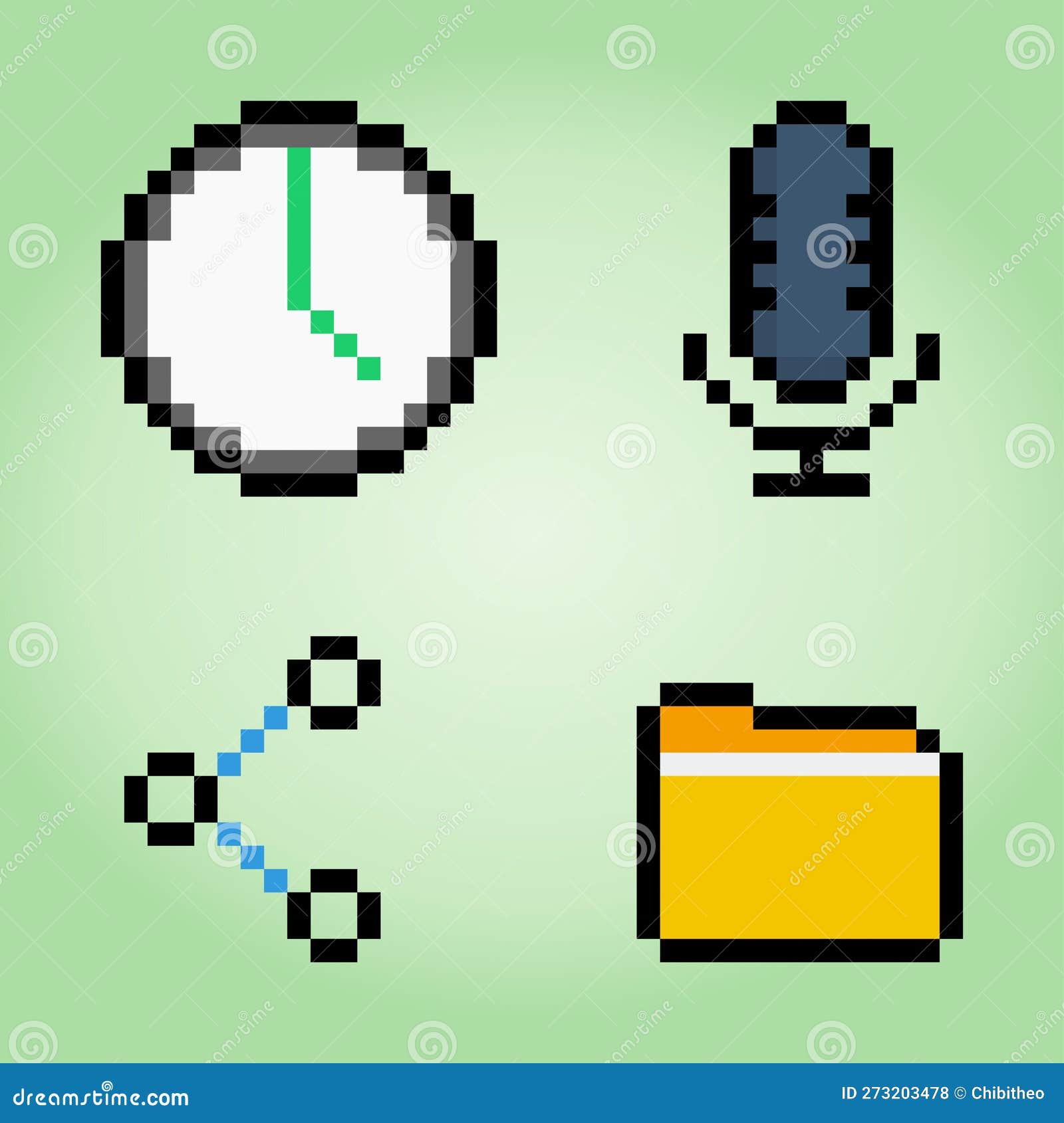 8 Bit Pixel, UI Symbol Icon in Vector Illustrations Stock Vector ...