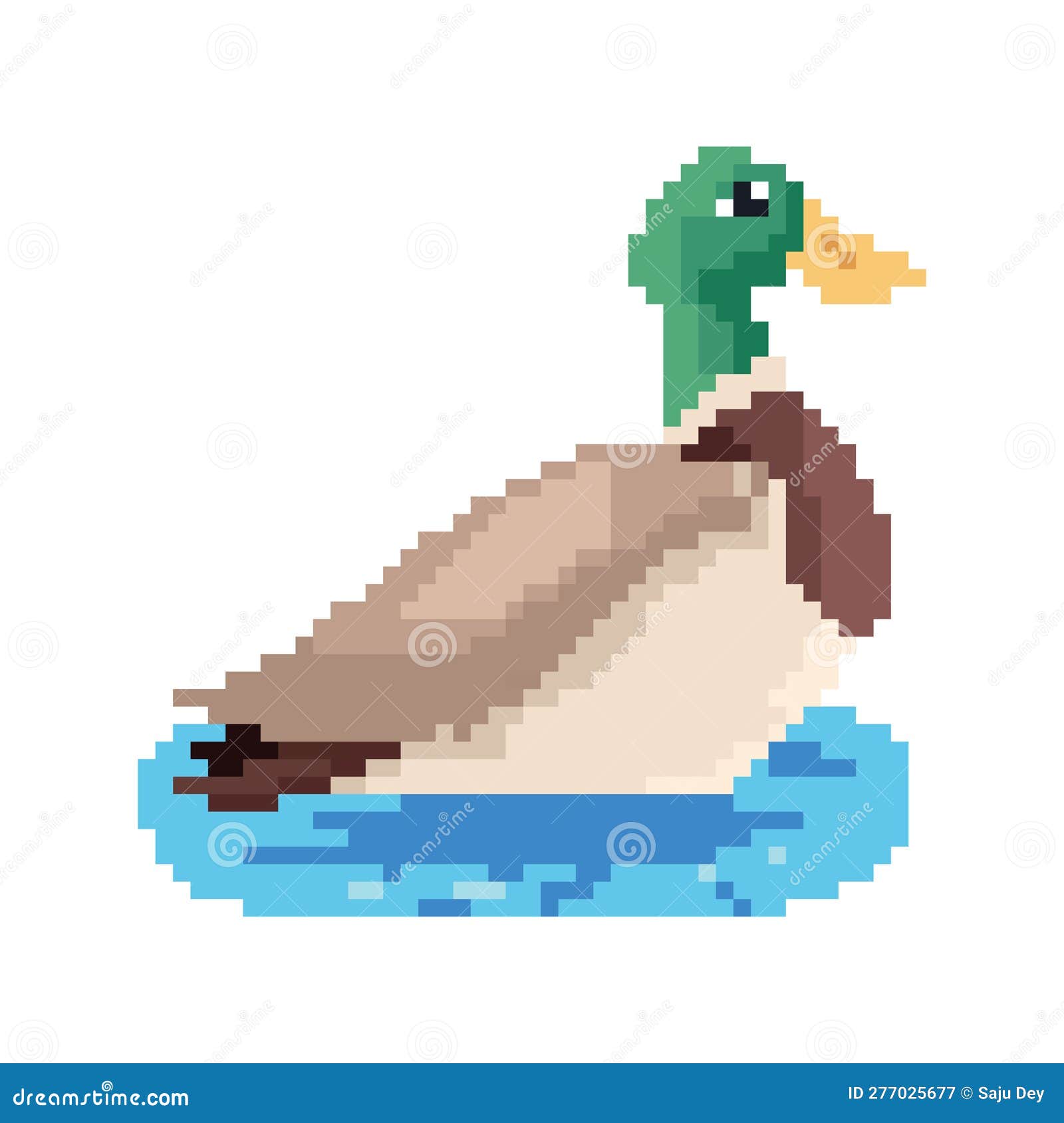 8bit Pixels Art Duck Vector Stock Vector - Illustration of decorative ...