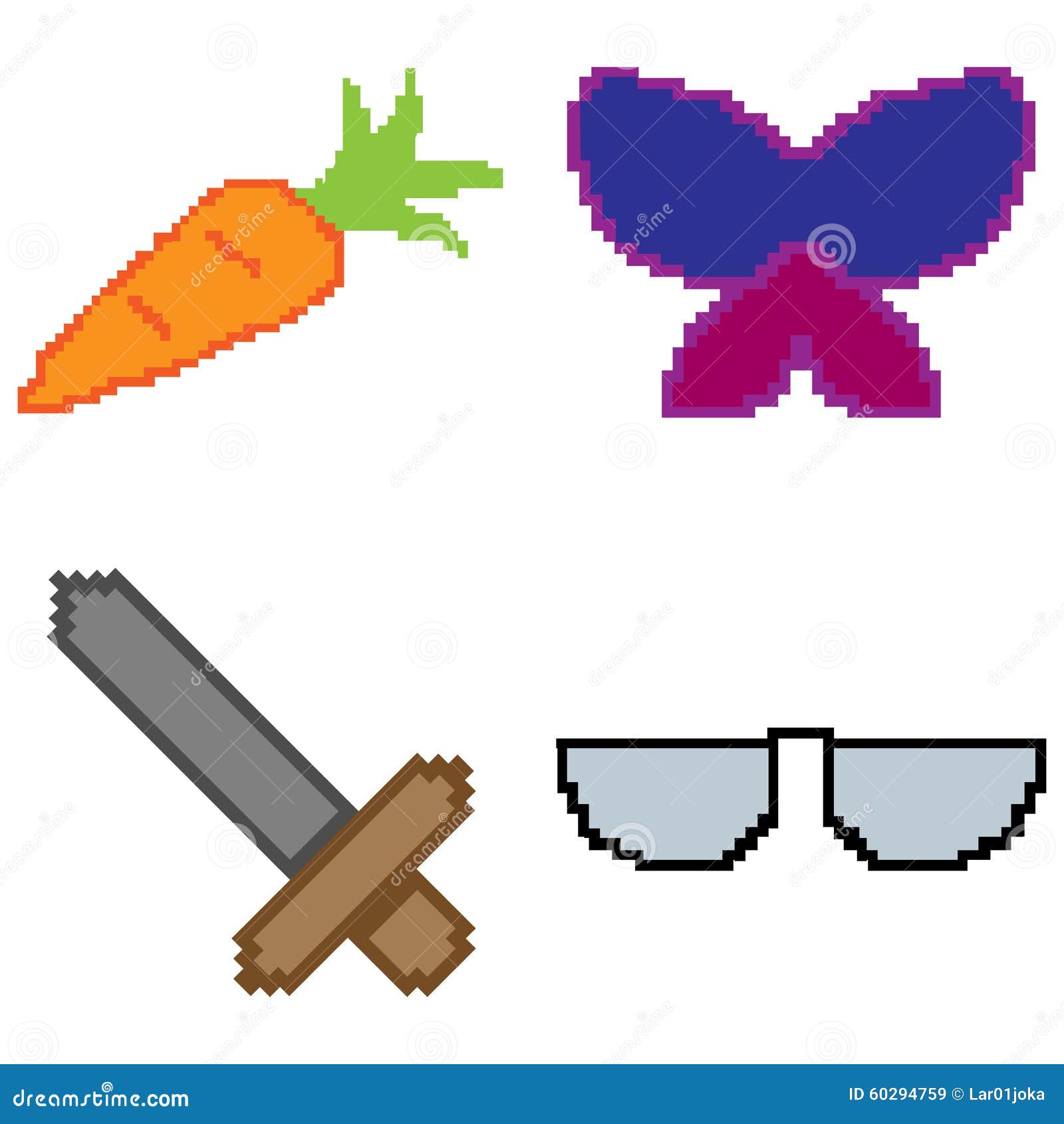 8-bit theme stock illustration. Illustration of style - 60294759