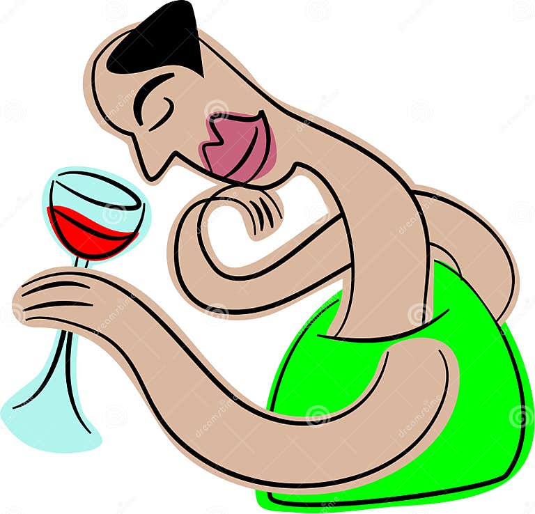 A bit tipsy stock illustration. Illustration of male, occasion - 824333