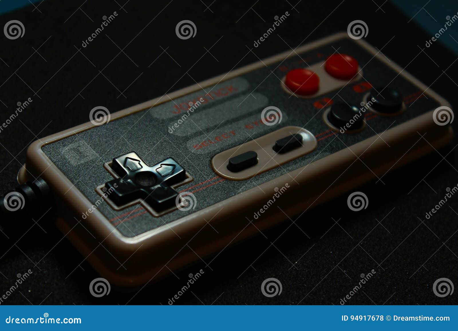 8 Bit Video Game Joystick Nintendo Stock Photo - Image of game, black ...