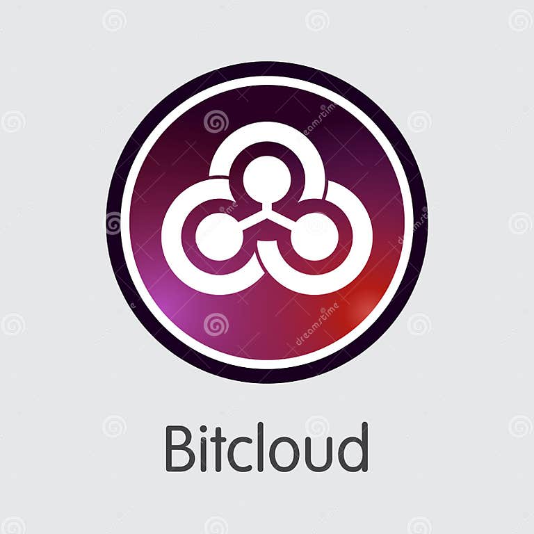 Bitcloud Blockchain Cryptocurrency Imagen De La Moneda Del Vector BTDX ...