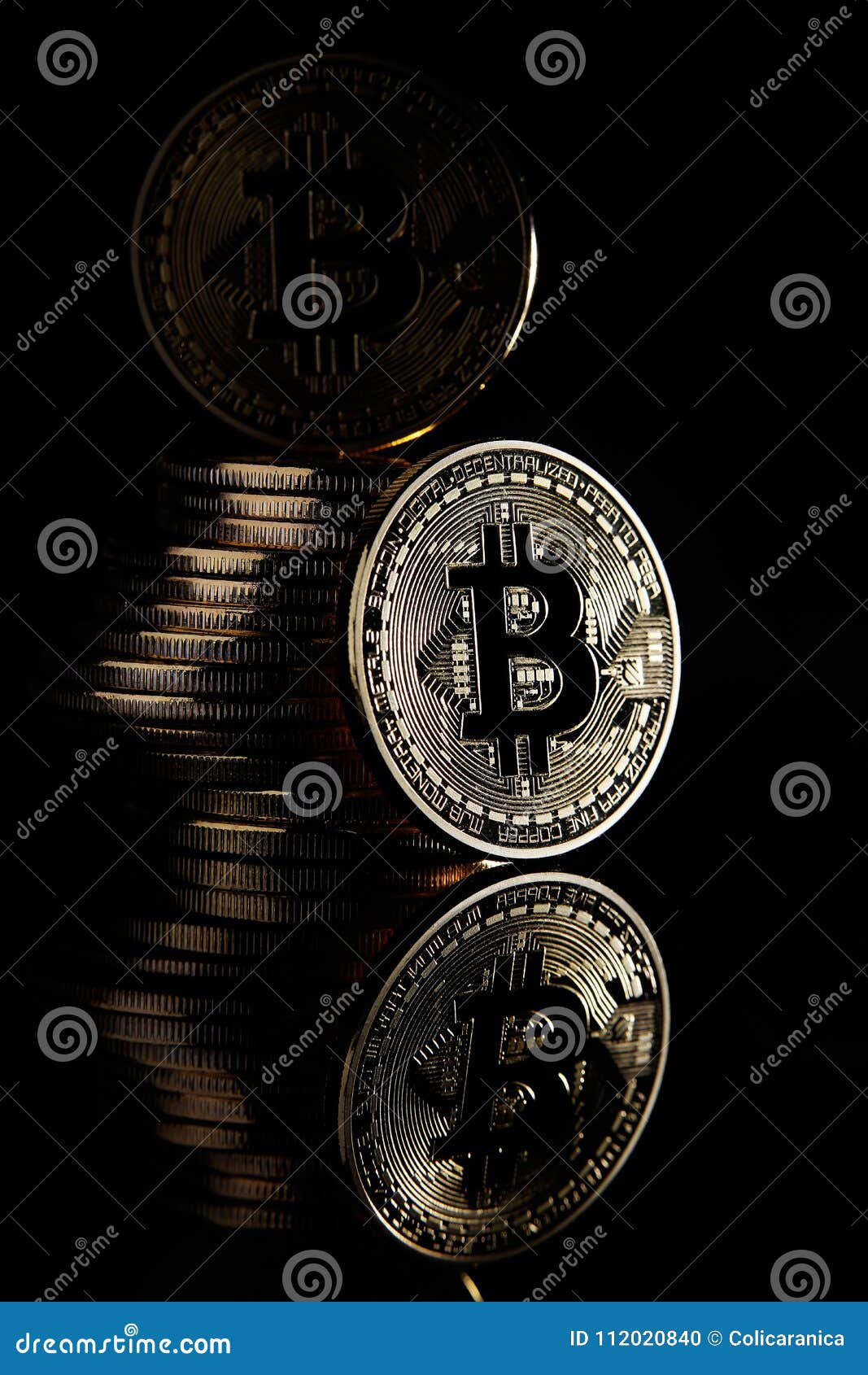 Bitcoin stockfoto. Bild von markt, kryptografie, münze - 112020840