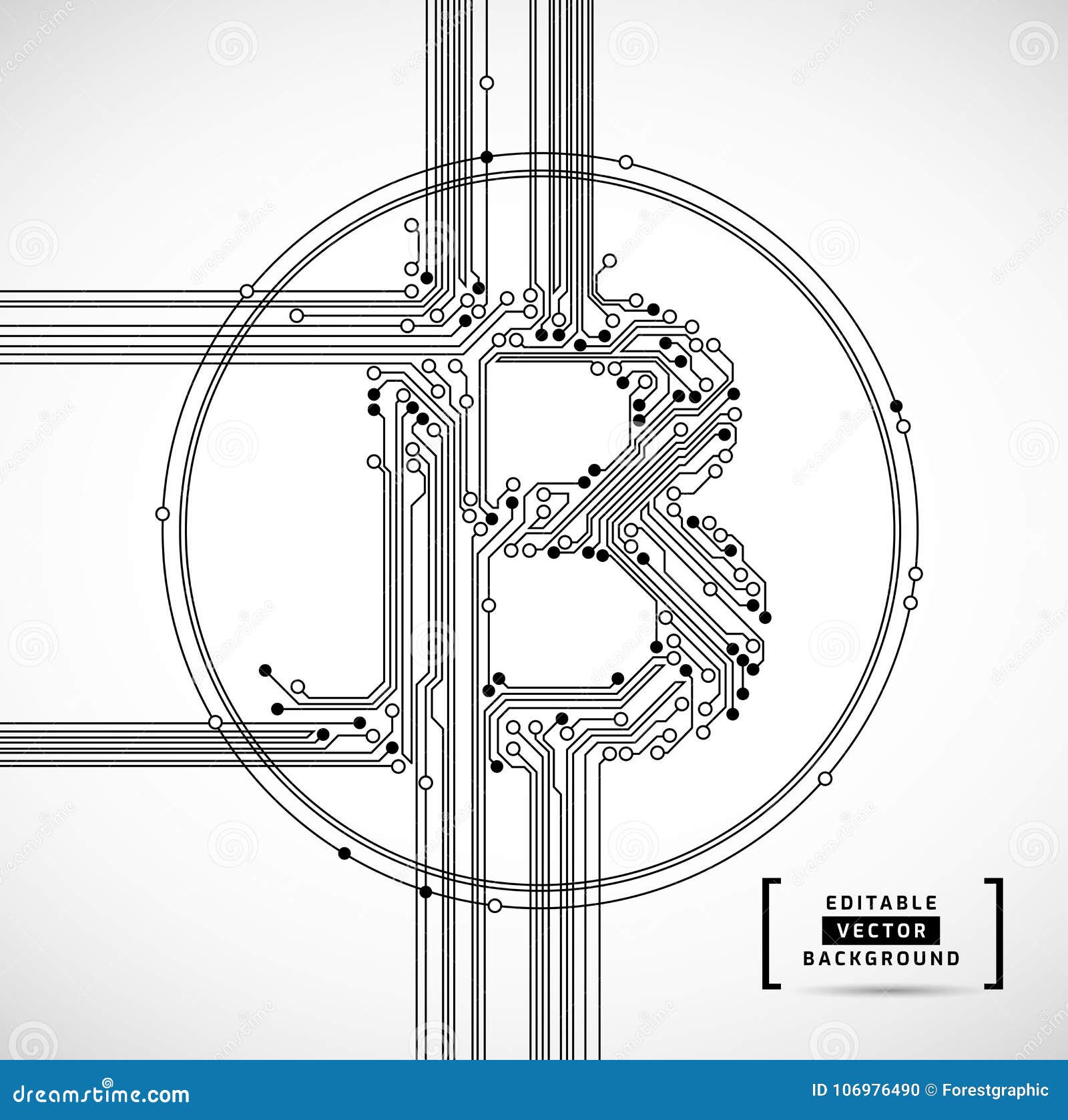 Bitcoin Abstract Business Background Vector Stock Vector - Illustration ...