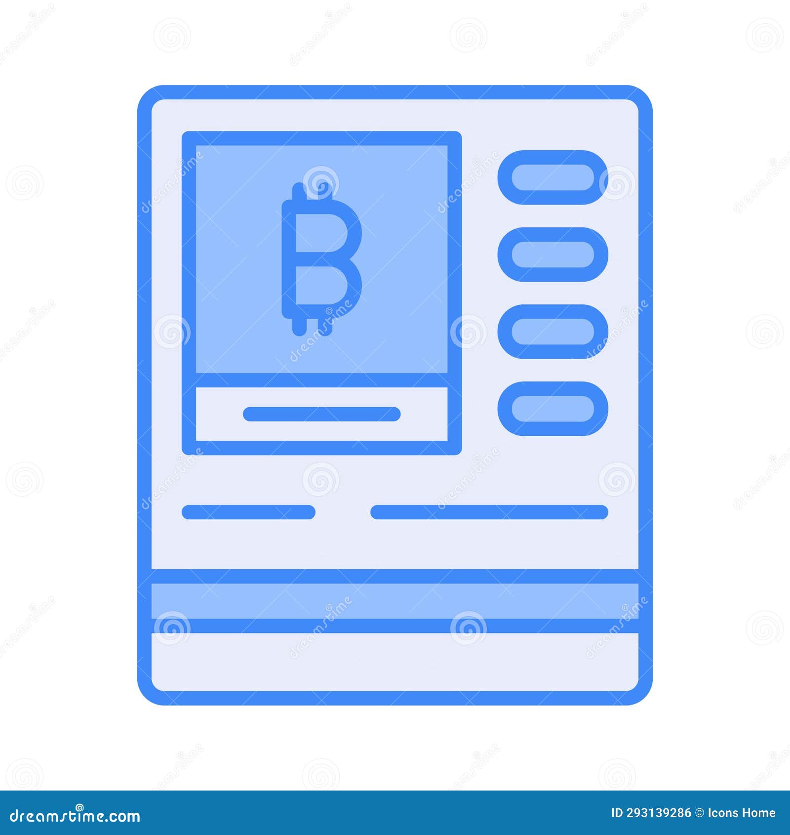 Bitcoin Atm Machine Vector Design Ready for Premium Download Stock ...