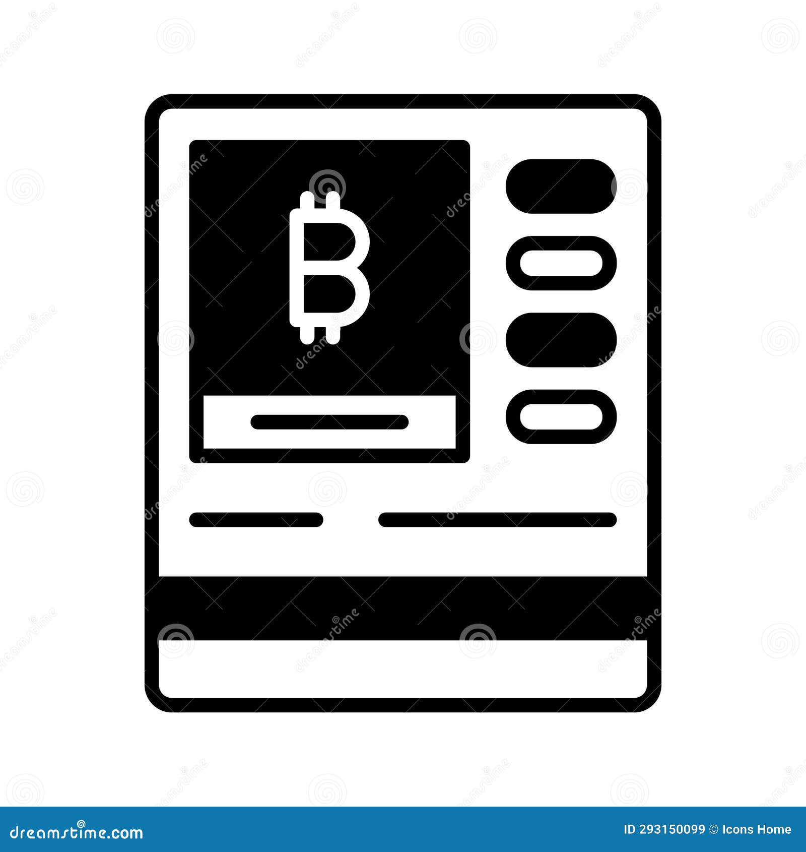 Bitcoin Atm Machine Vector Design Ready for Premium Download Stock ...