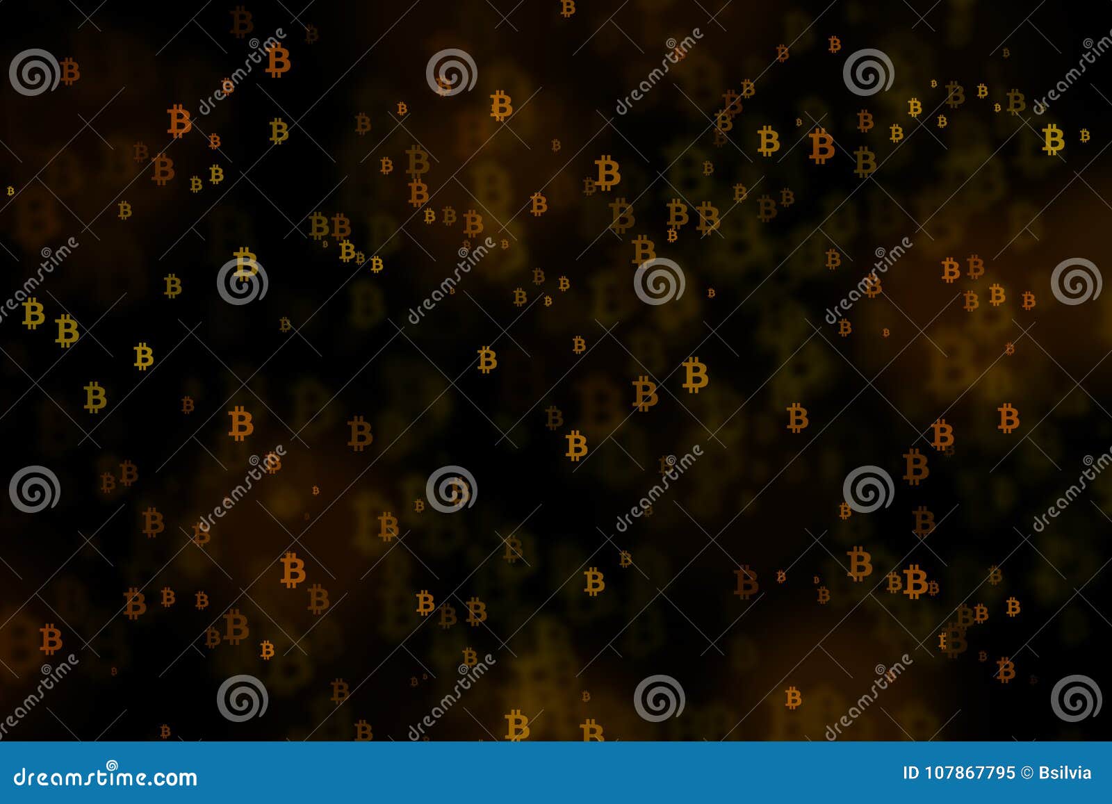 Bitcoin background, BTC stock illustration. Illustration of mixed ...