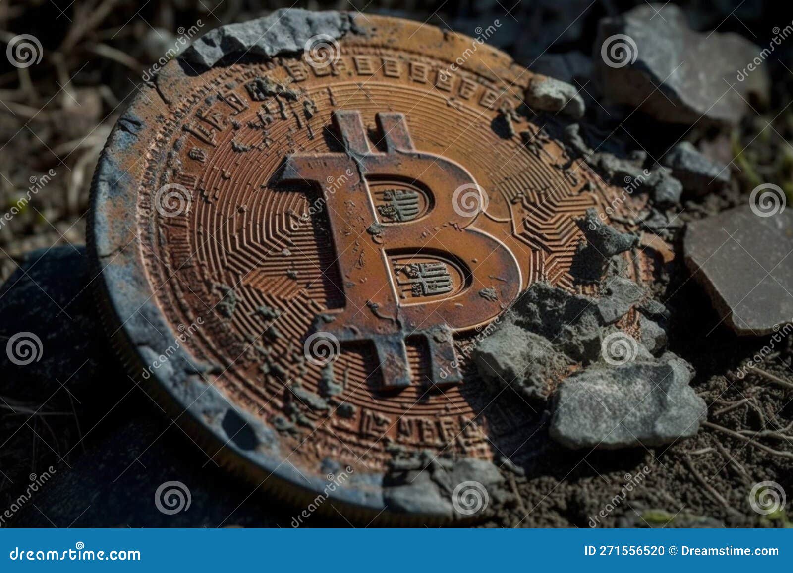 Bitcoin Background. Created with Generative Ai Technology Stock ...