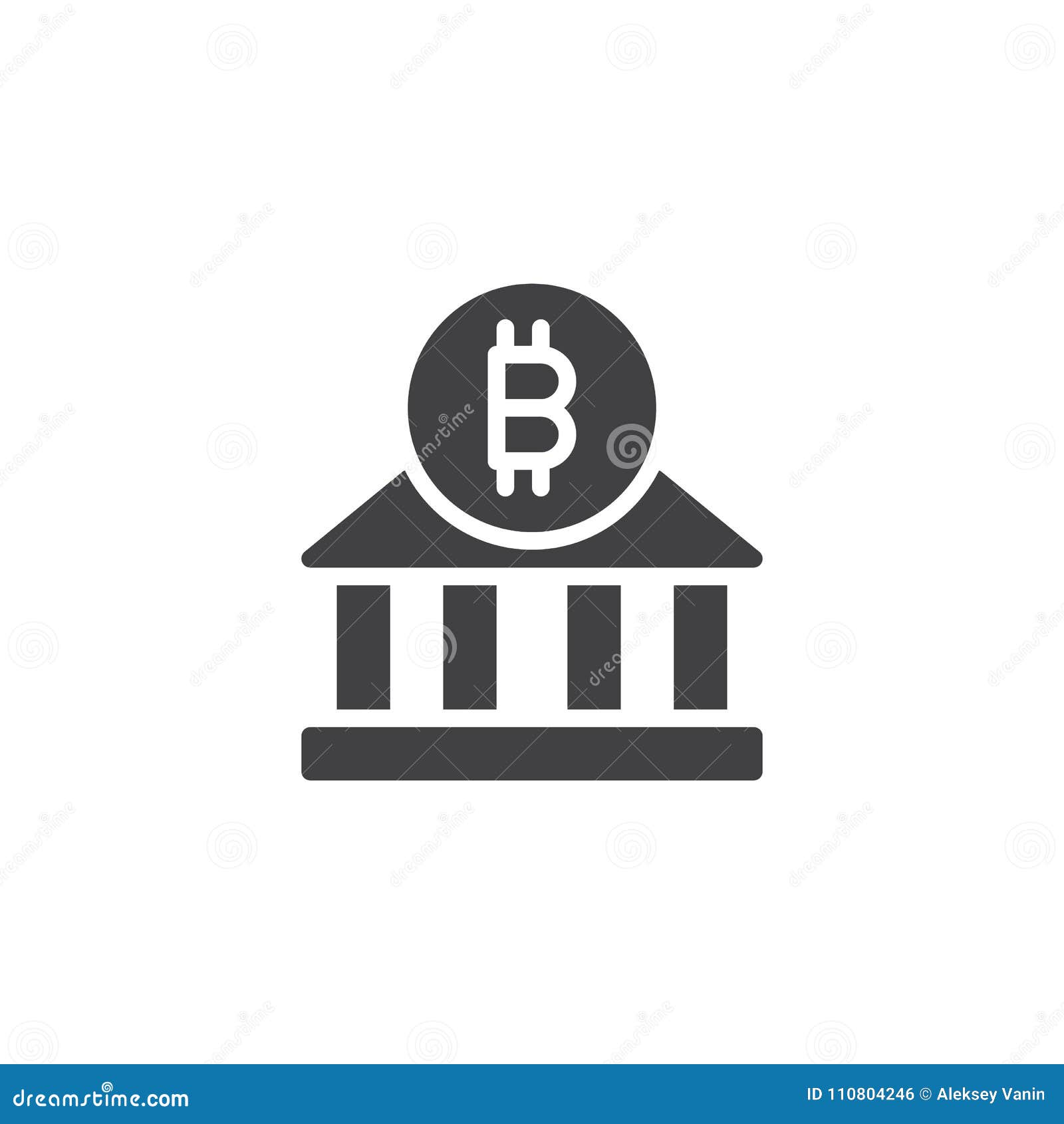 Bitcoin Bank Building Vector Icon Stock Vector - Illustration of bank ... Bitcoin Bank Building Vector Icon Stock Vector - Illustration of bank ...