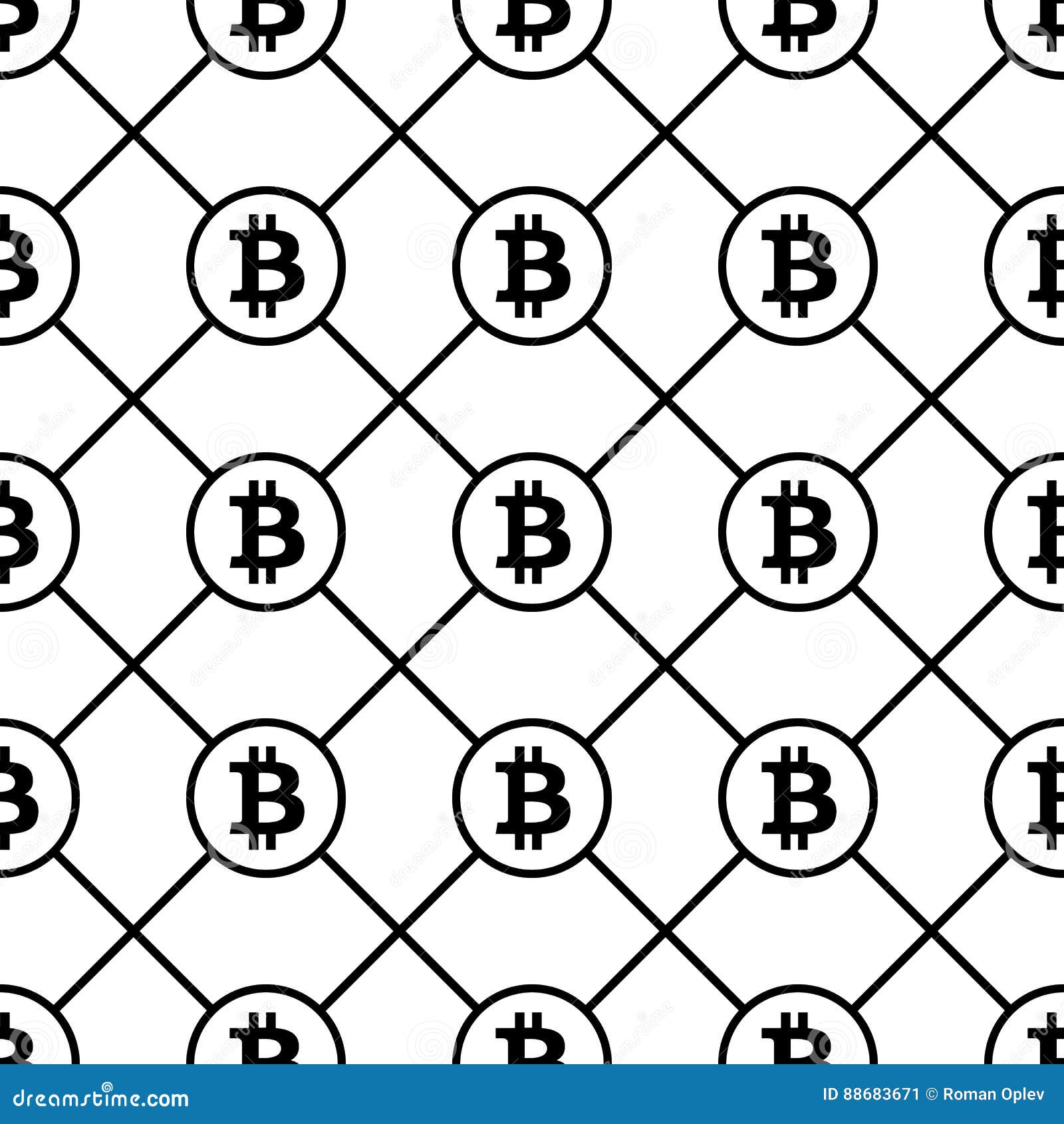 Bitcoin Black on White Background Seamless Pattern Stock Illustration ... Bitcoin Black on White Background Seamless Pattern Stock Illustration ...