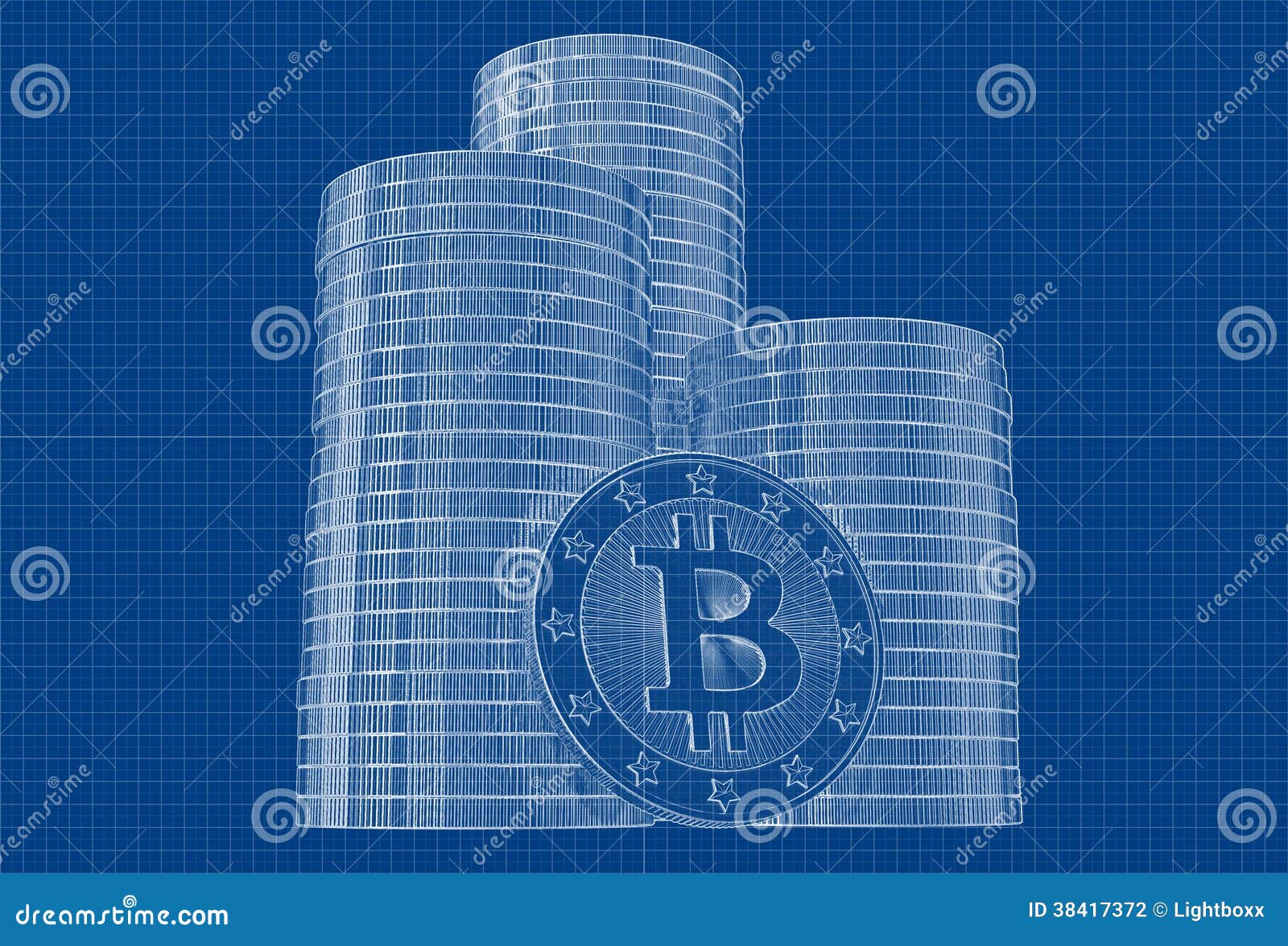 Blueprint, Sketch. Vector Engineering Illustration | CartoonDealer.com ...