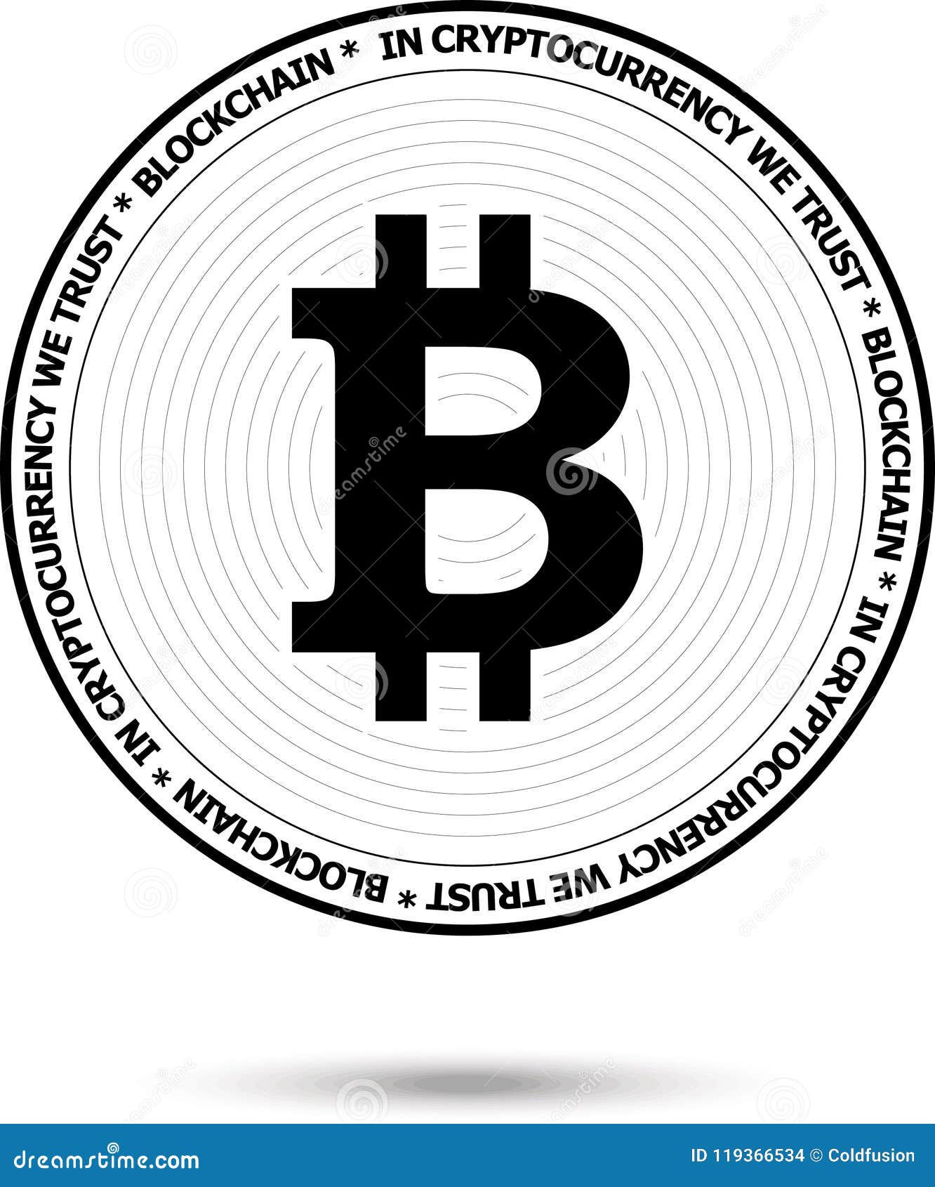 Bitcoin BTC. Crypto Currency Coin Stock Vector - Illustration of ...
