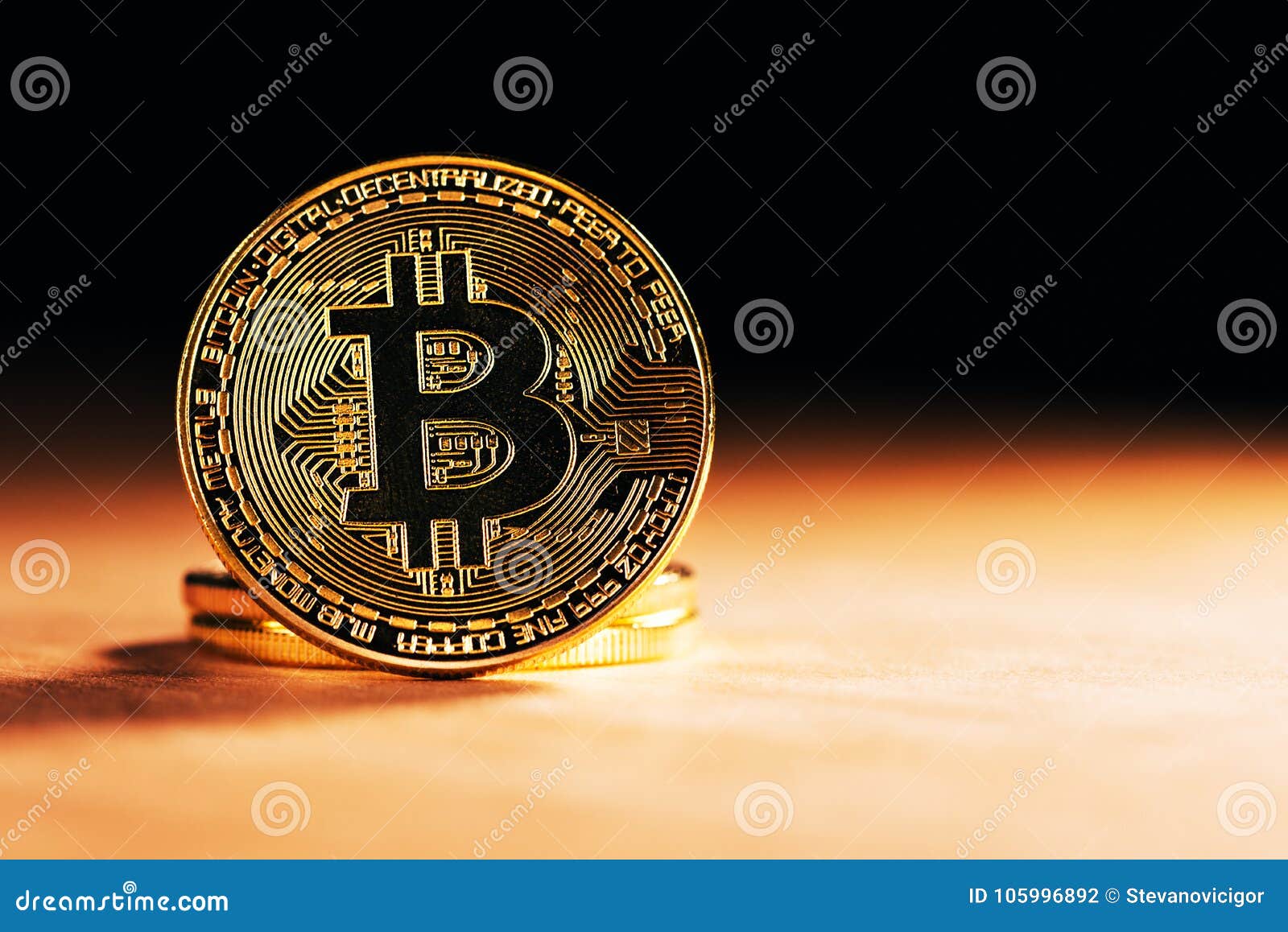 Bitcoin BTC cryptocurrency 库存照片. 图片 包括有 对等, 替换, 硬币, 概念 - 105996892