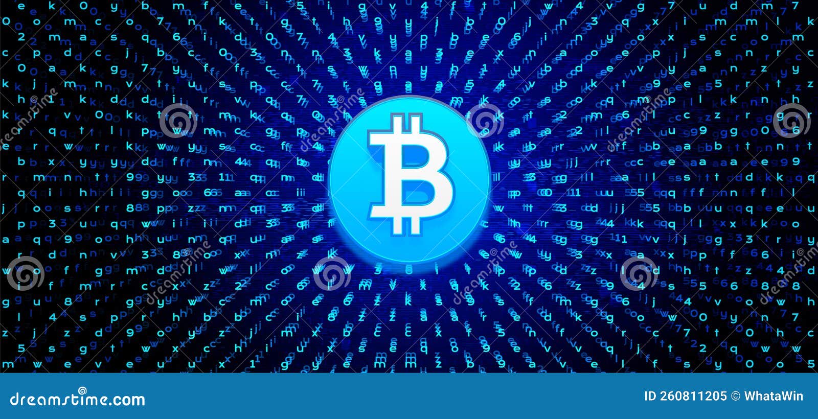 Bitcoin BTC Cryptocurrency Token Symbol on Dark Polygonal Background ...