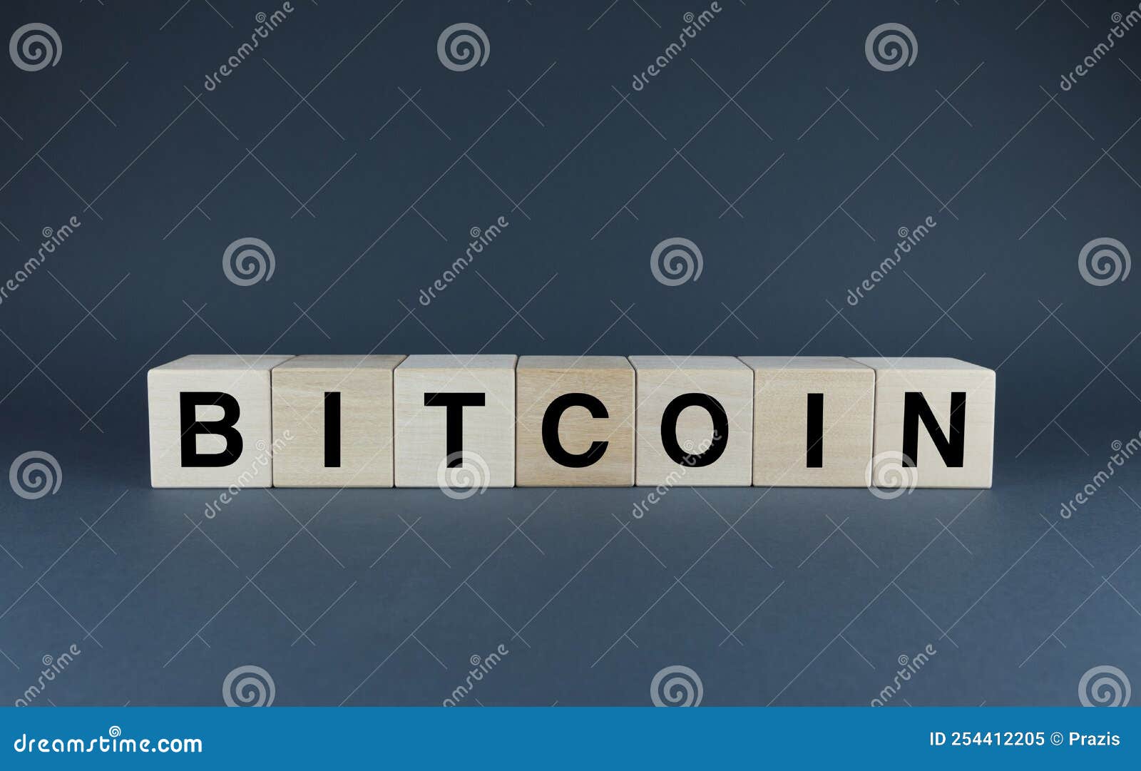 Bitcoin BTC. Cubes Form the Word Bitcoin BTC Stock Image - Image of ...