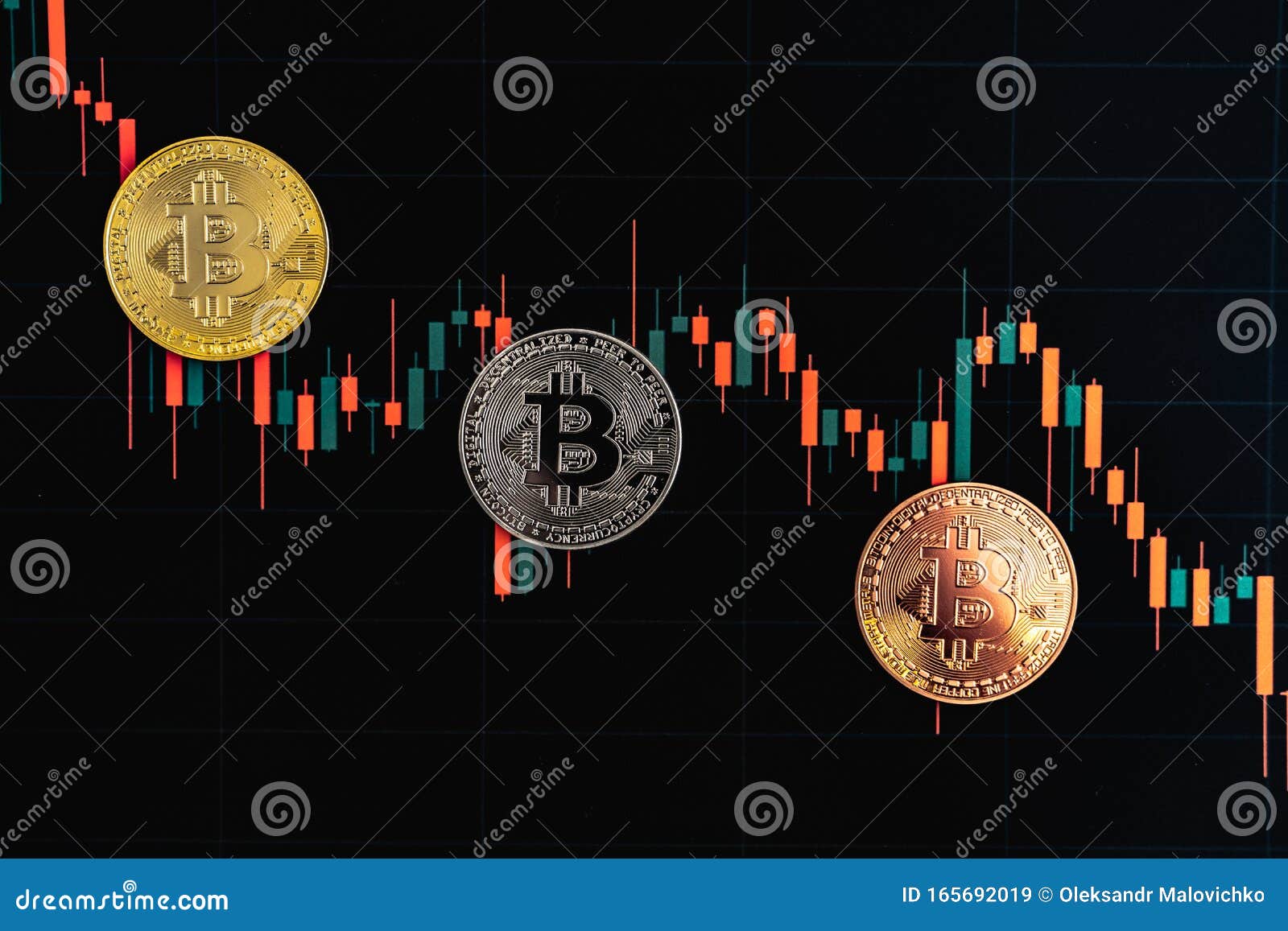 Bitcoin Chart . Cryptocurrency is the Currency of the Future Stock ...