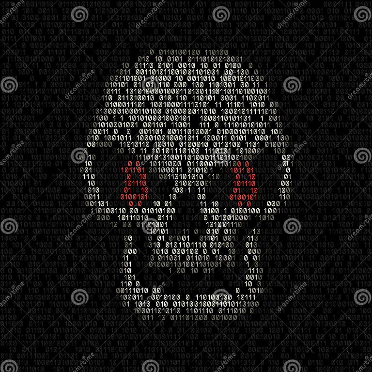 Bitcoin code hacker skull stock vector. Illustration of criminal - 106544914