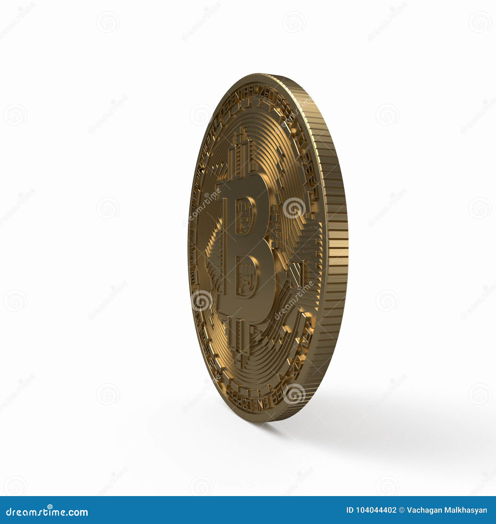 Bitcoin Coin 3D Rendering. Cryptomoney Editorial Photography ...