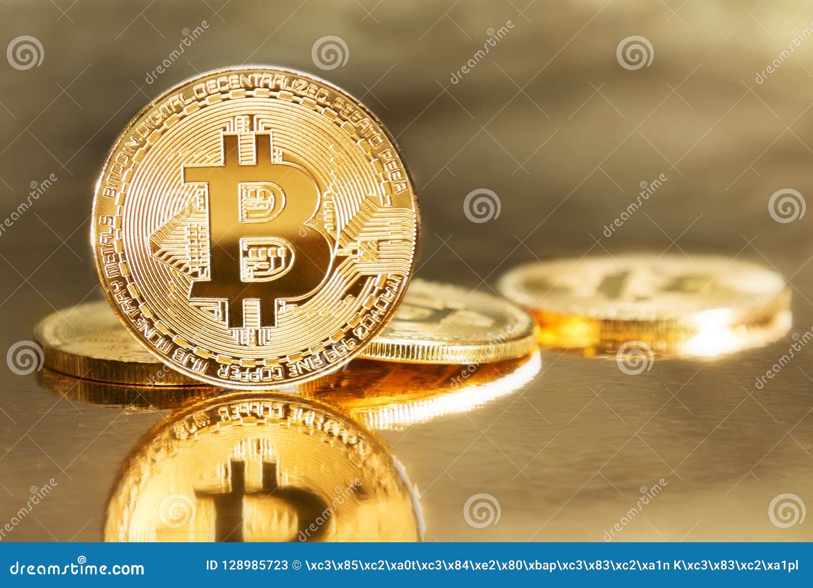Bitcoin coin stock image. Image of growth, cryptocurrencies - 128985723
