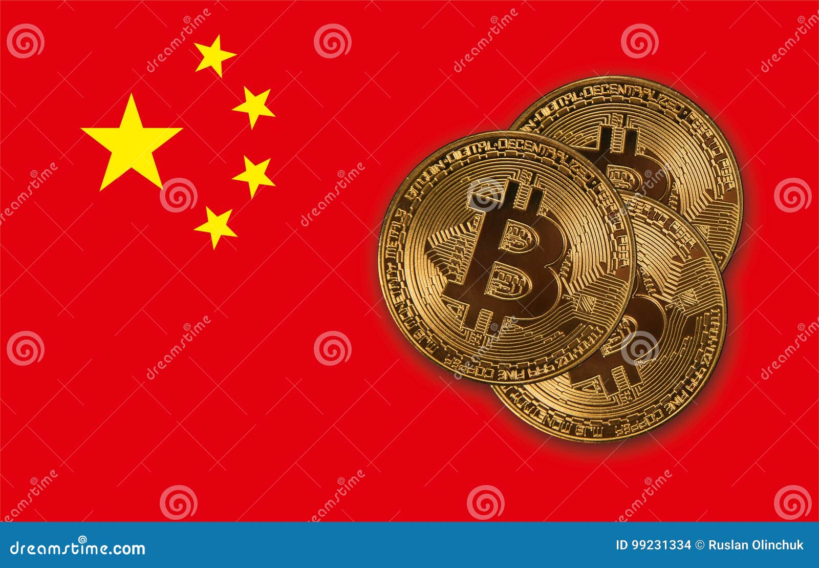 Bitcoin coins concept stock illustration. Illustration of golden - 99231334