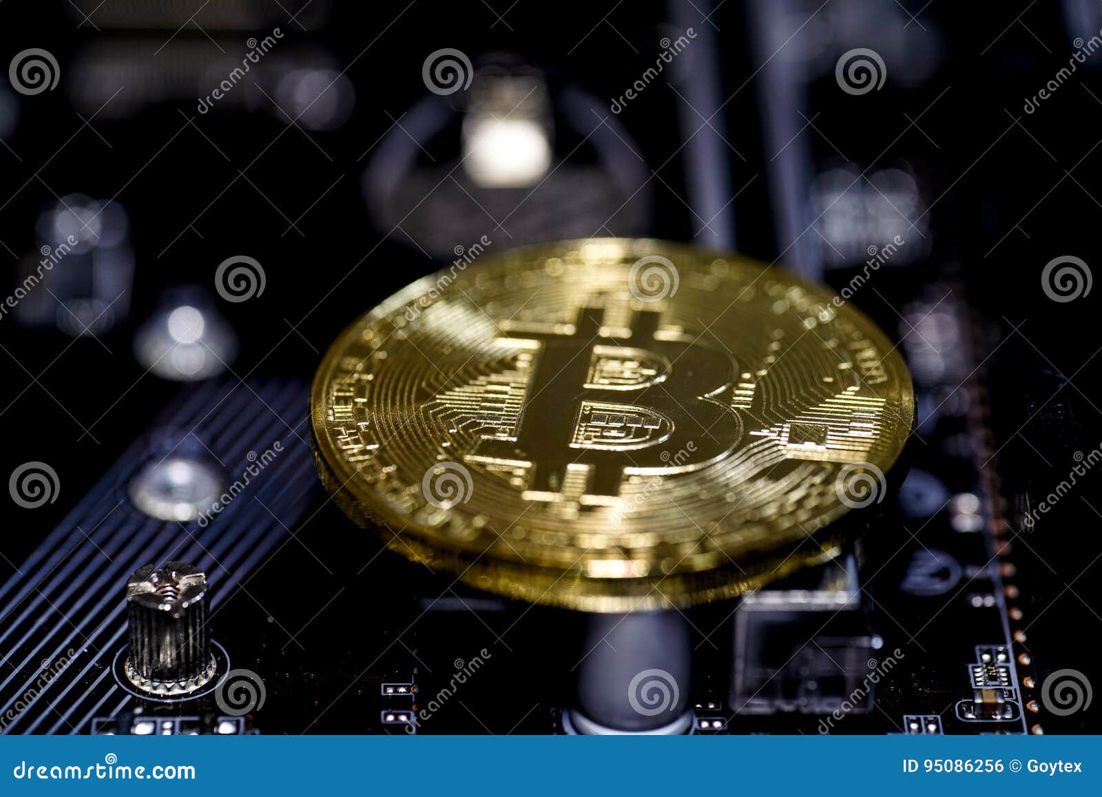 Bitcoin Coins stock photo. Image of bitcoin, cloud, ethereum - 95086256