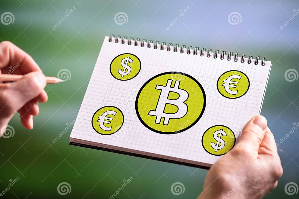 Bitcoin Concept on a Notepad Stock Image - Image of concept ...