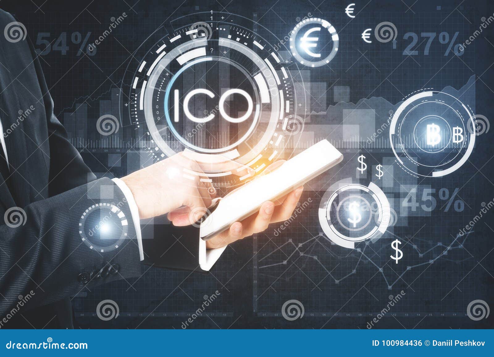 Bitcoin concept stock illustration. Illustration of closeup - 100984436