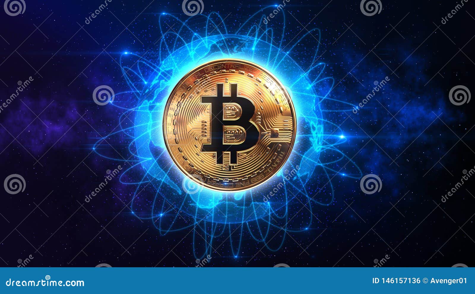 Bitcoin over the world. stock illustration. Illustration of connection ...