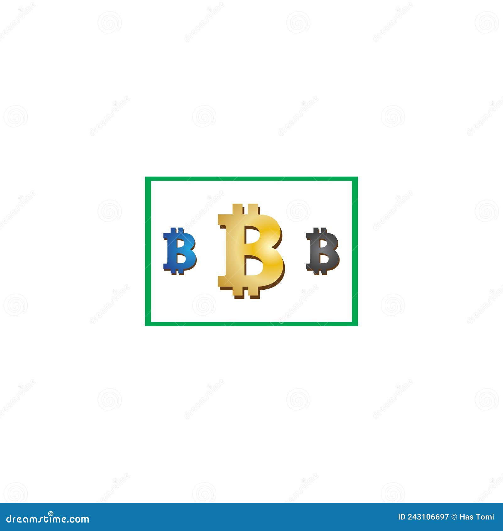 Bitcoin Crypto B Letter Logo Symbol Template Design Illustration Vector ...