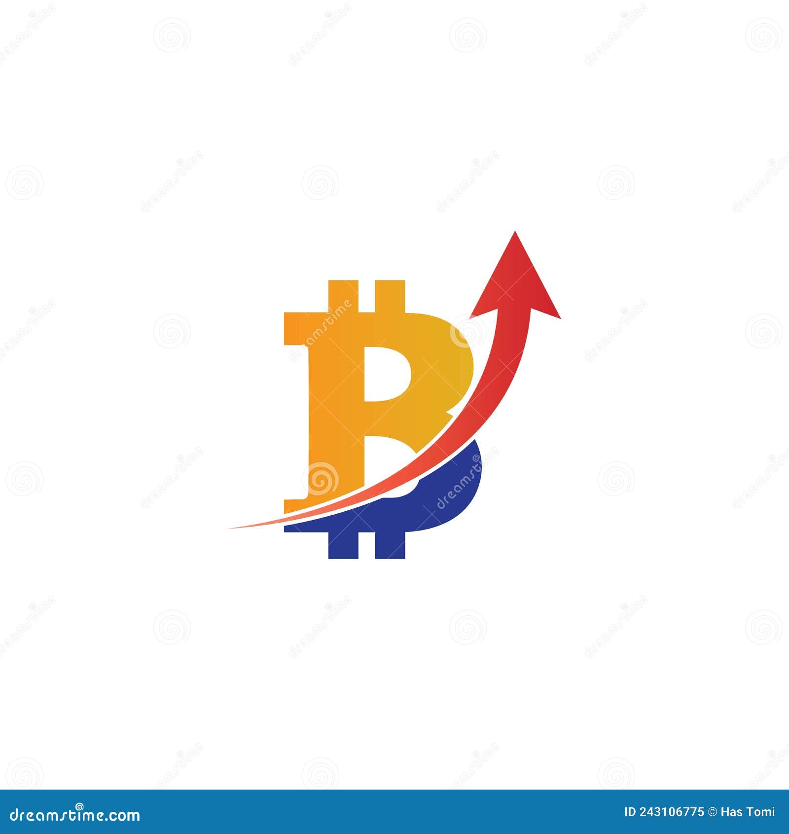Bitcoin Crypto B Letter Logo Symbol Template Design Illustration Vector ...