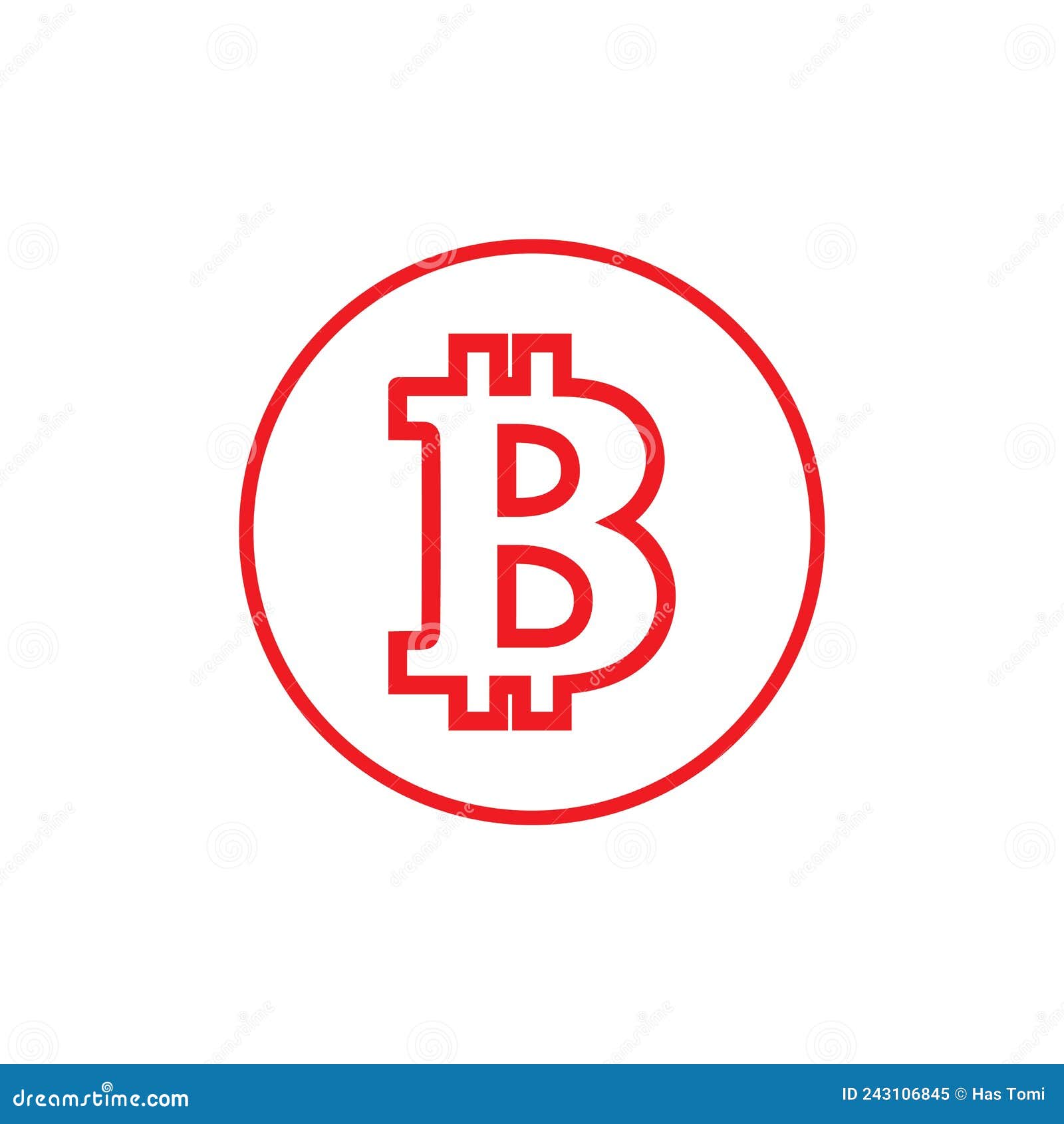 Bitcoin Crypto B Letter Logo Symbol Template Design Illustration Vector ...
