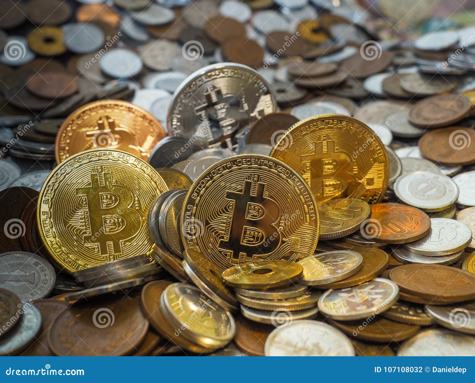 Bitcoin Coins on Large Stack of Coins Stock Photo - Image of ethereum ... Bitcoin Coins on Large Stack of Coins Stock Photo - Image of ethereum ...
