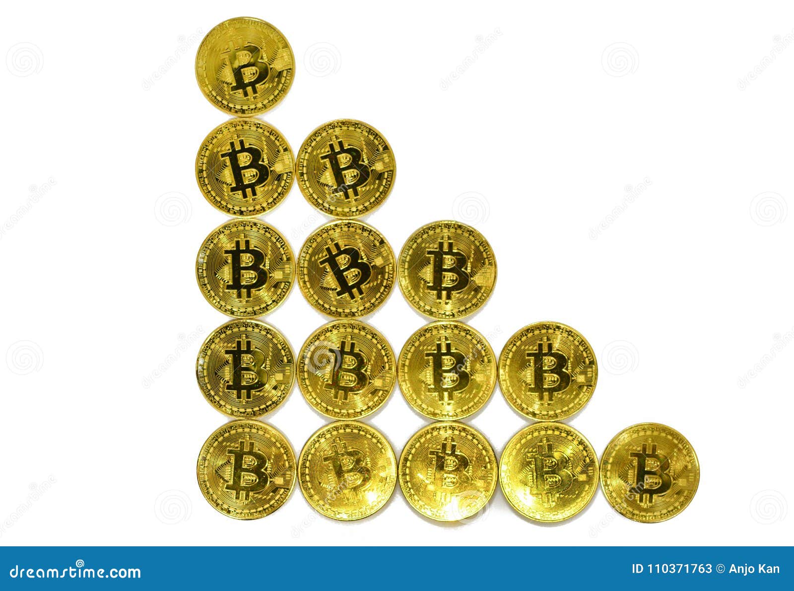 Bitcoin crypto moneta obraz stock. Obraz złożonej z gospodarka - 110371763