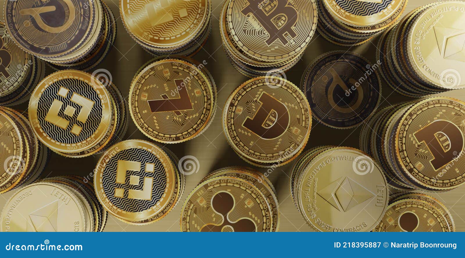 Bitcoin Cryptocurrency Digital Currency 3d Illustration Editorial ...