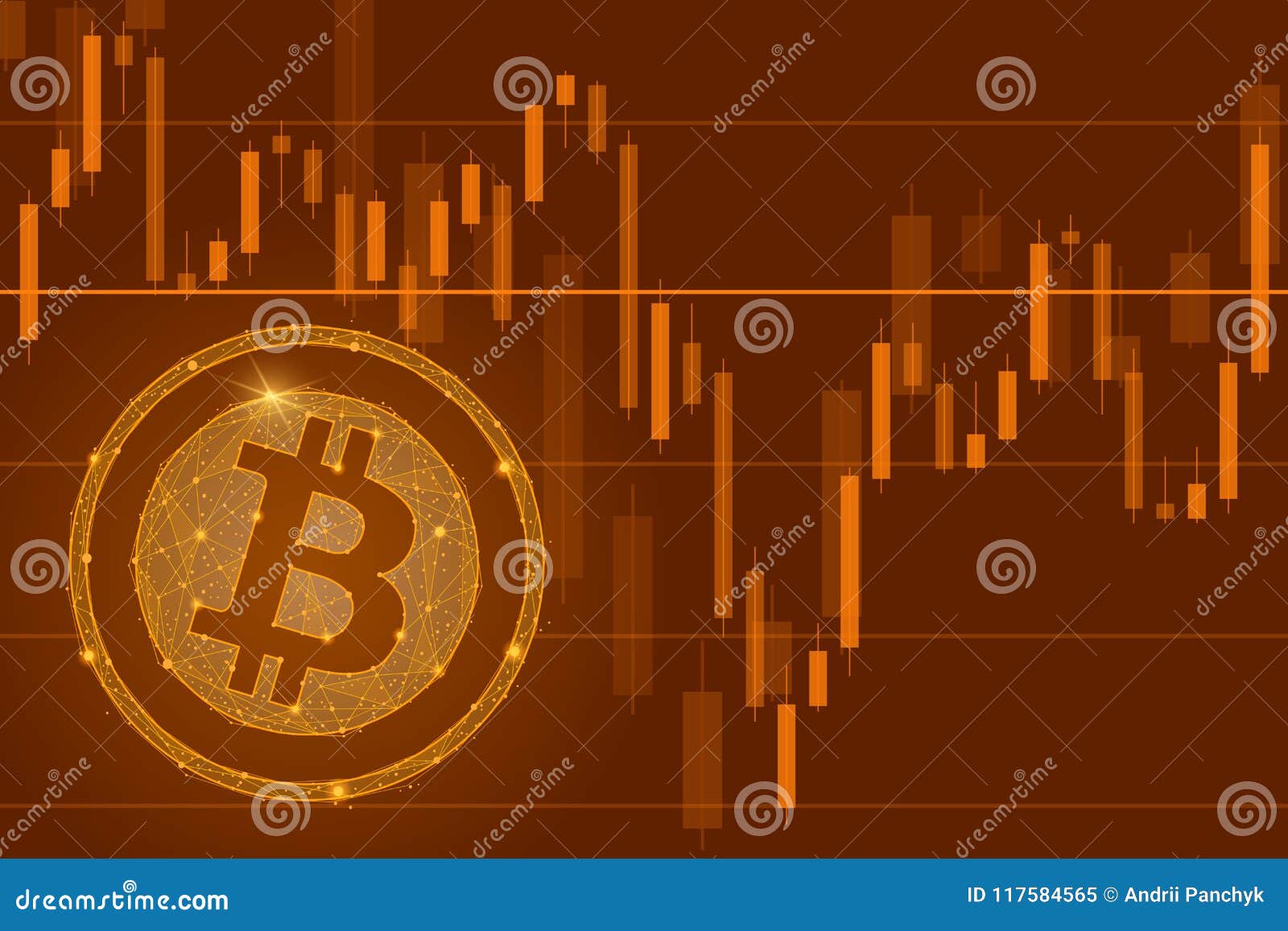 Bitcoin Cryptocurrency ICO Coin Sale Event - Blockchain Business Banner ...