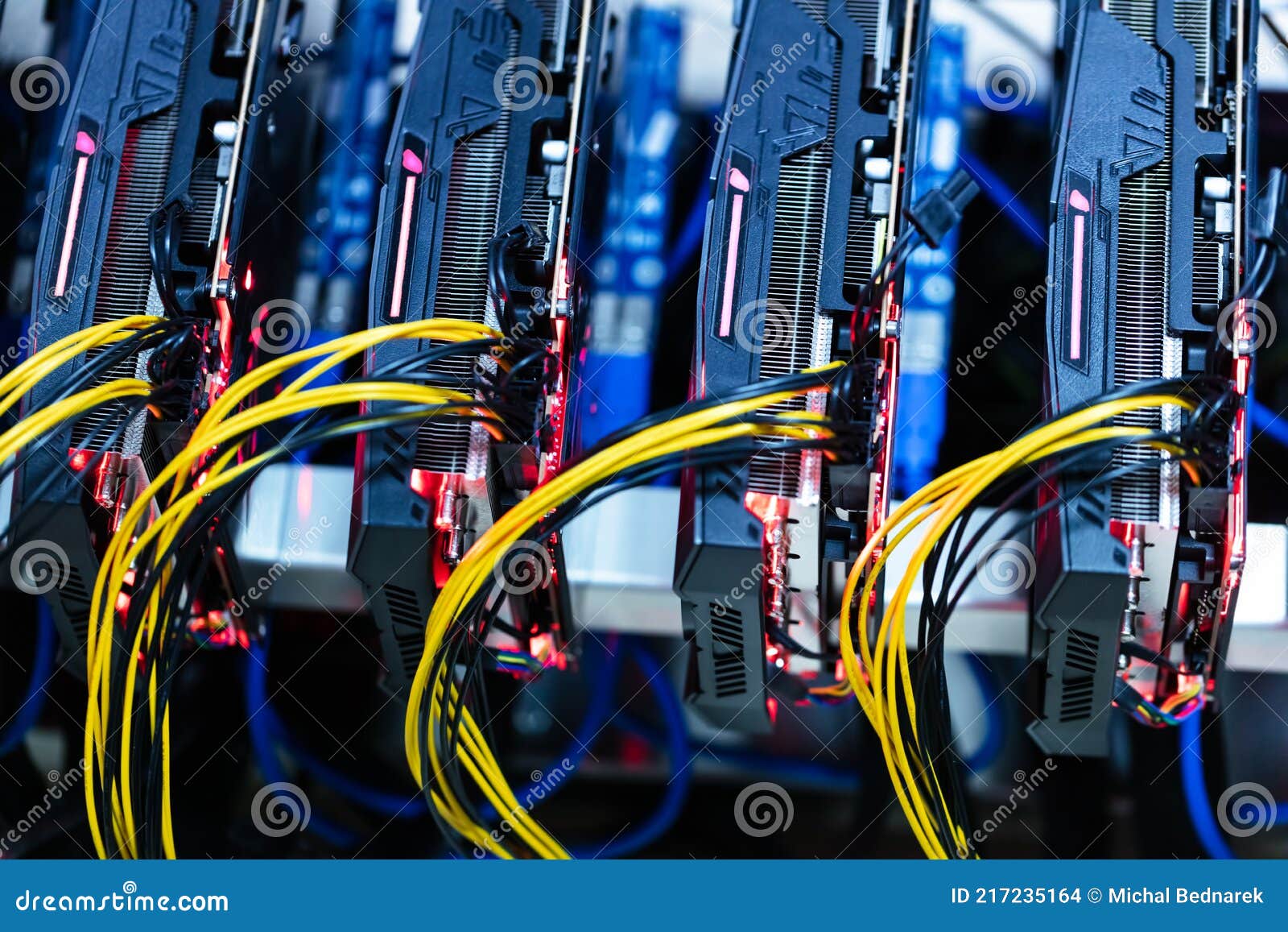 Bitcoin and Cryptocurrency Miner - a Mining Computer. Stock Photo ...