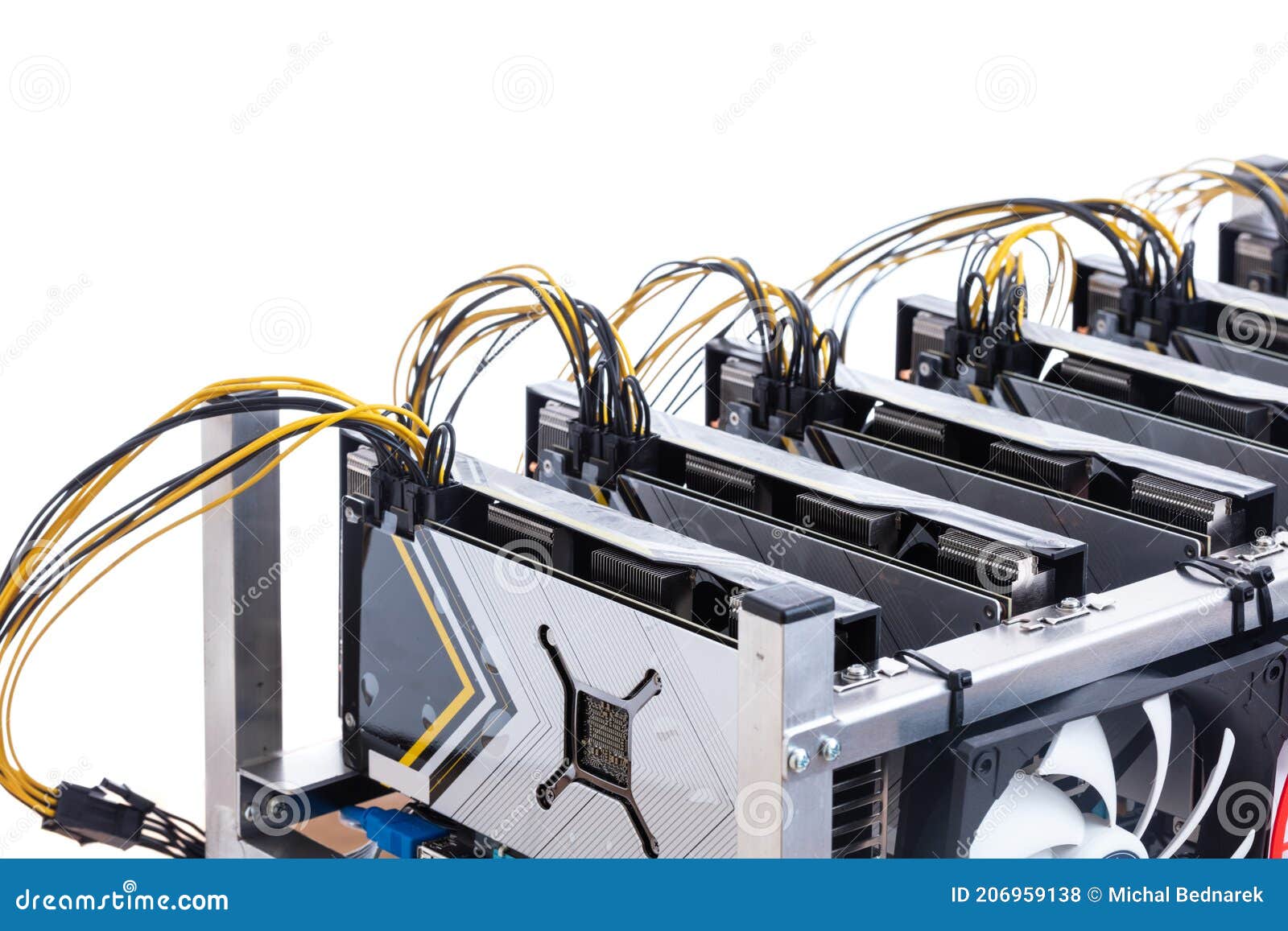 Bitcoin and Cryptocurrency Miner - a Mining Computer. Stock Photo ...