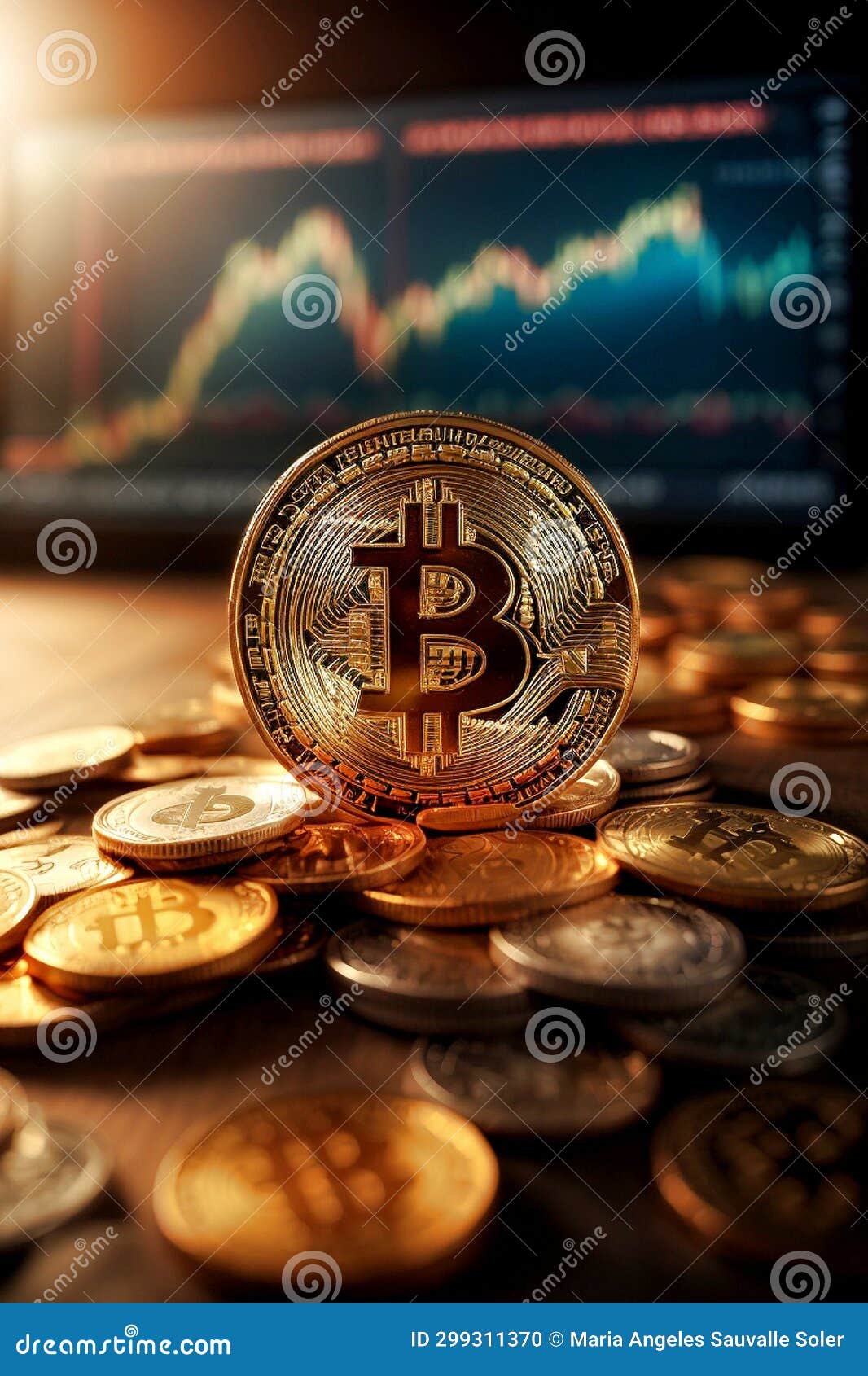 Bitcoin Currency Highlighting Stock Illustration - Illustration of ...