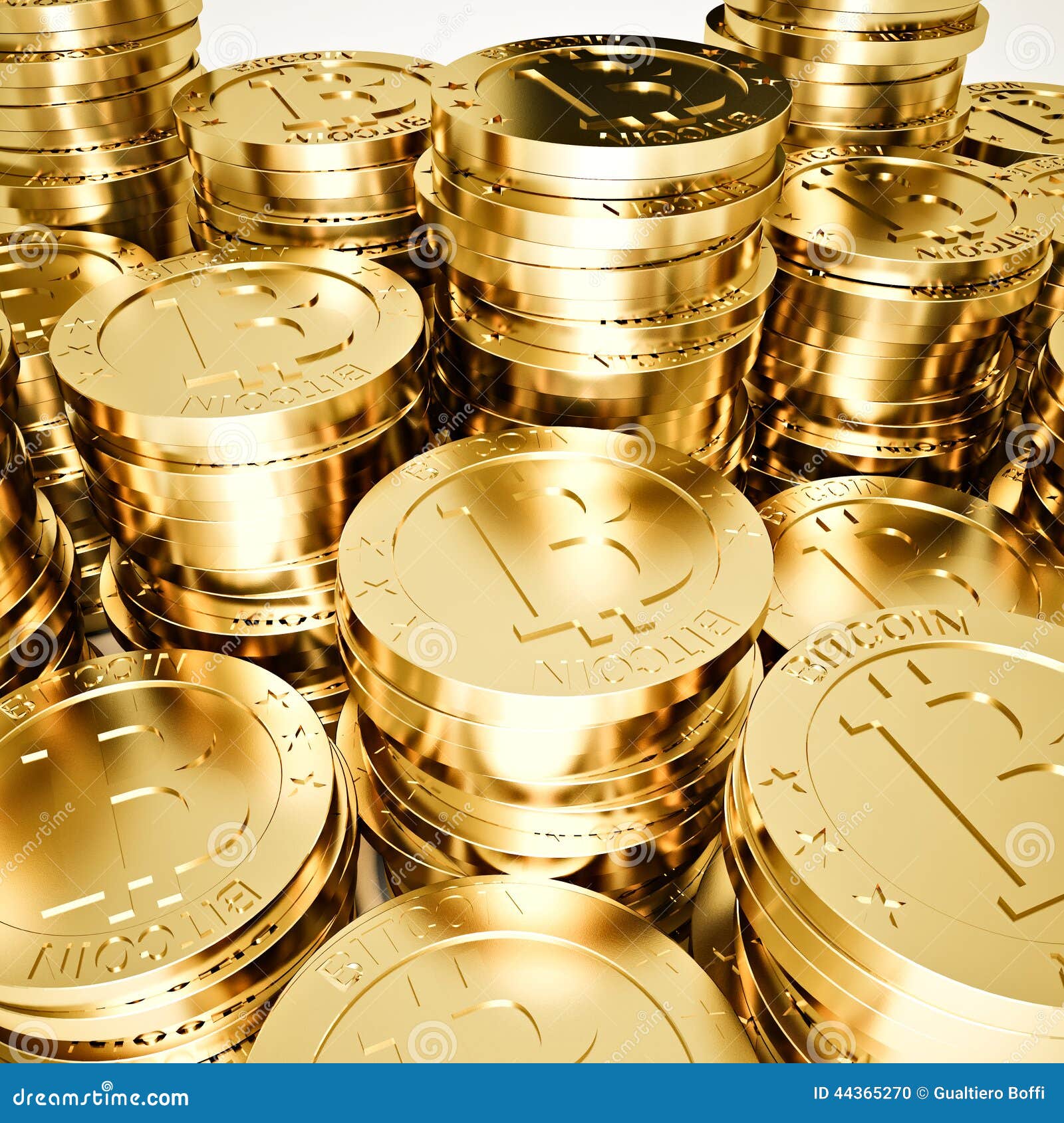 Bitcoin stock illustration. Illustration of bitcoin, market - 44365270