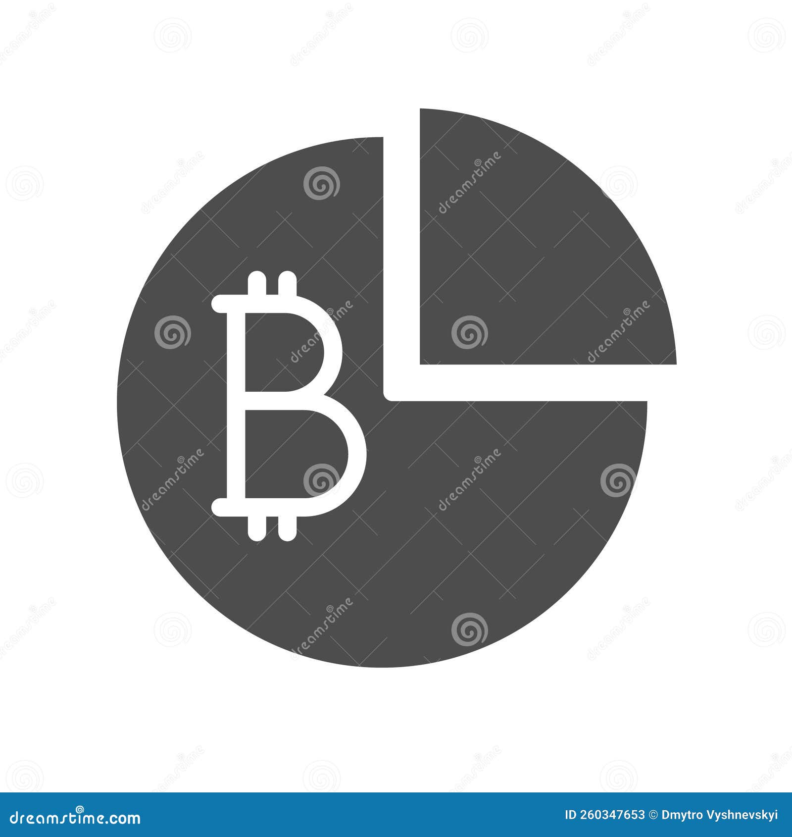 Bitcoin Diagram Silhouette Vector Icon Stock Vector - Illustration of ...