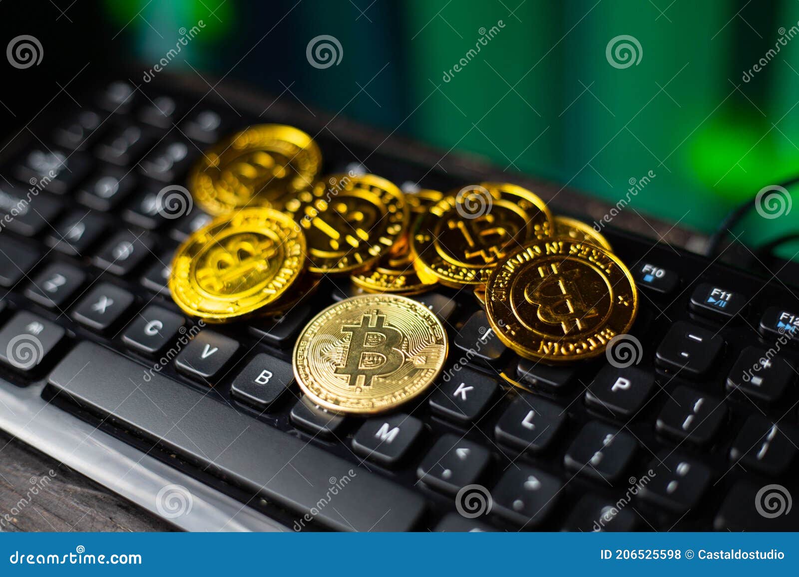 Bitcoin Digital Crypto Currency Stock Photo - Image of concept, coin ...