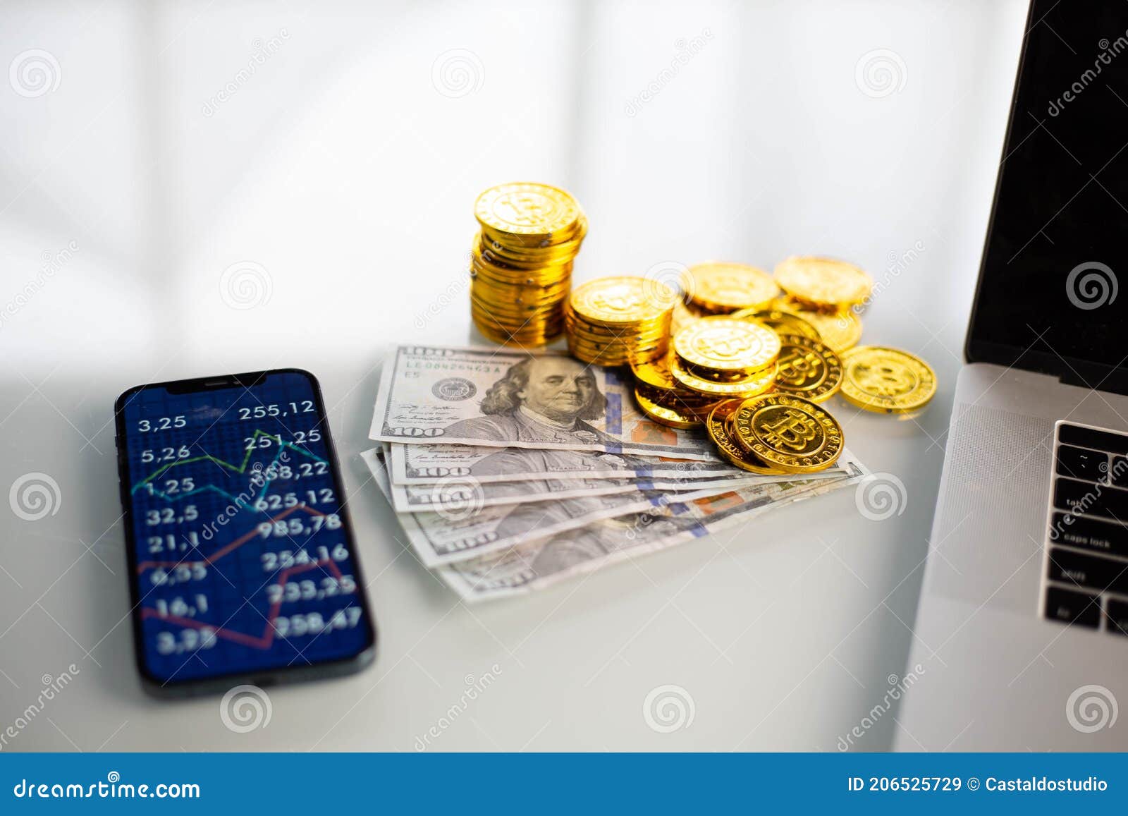 Bitcoin Digital Crypto Currency Stock Image - Image of chain, payment ...