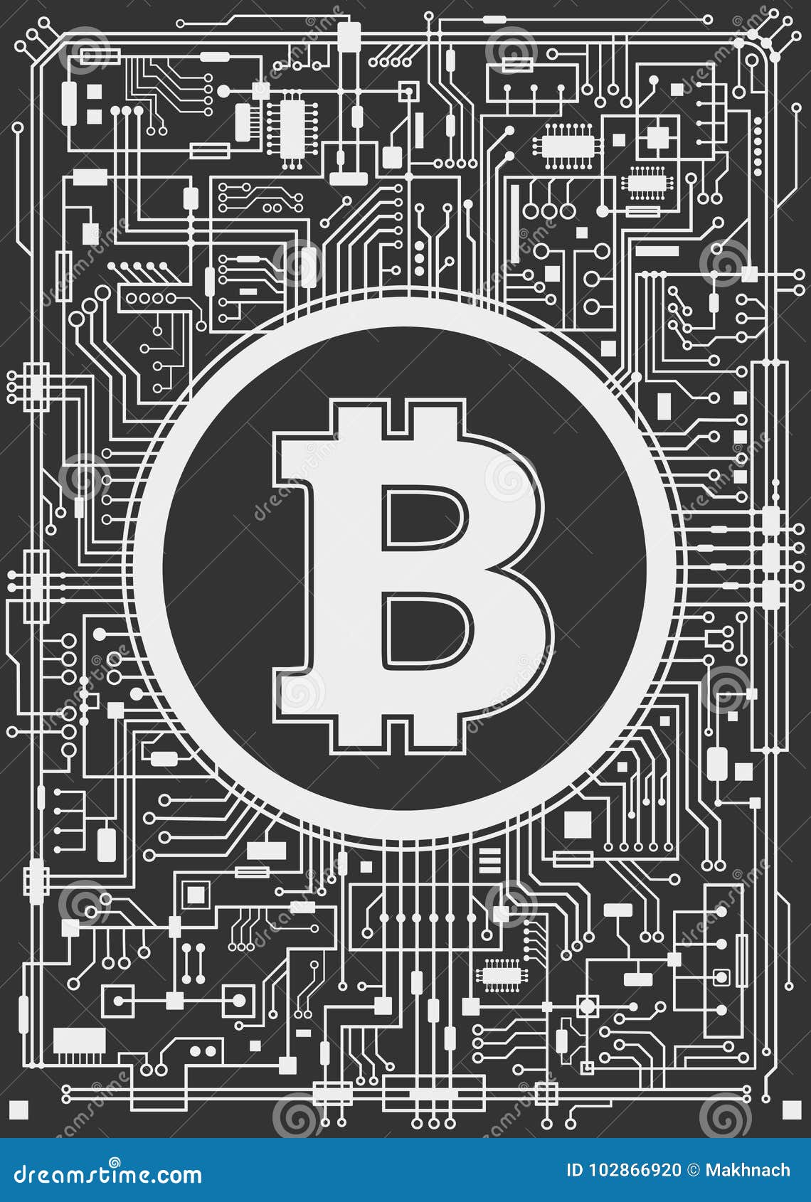 Bitcoin Digital Currency Golden Coin On Drawing Charts And Graphs ...