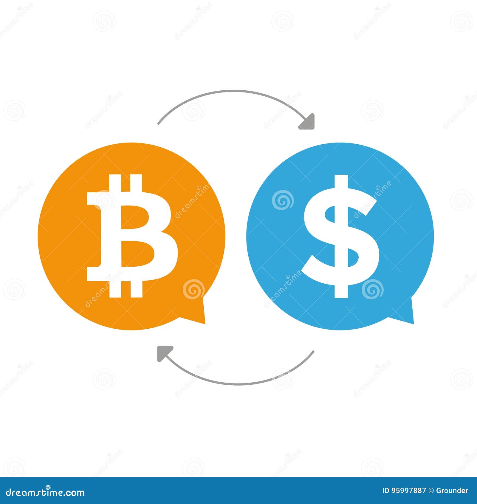 Bitcoin Dollar Exchange Sign Stock Vector - Illustration of gold ...