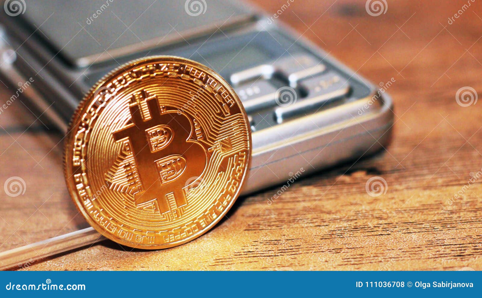 Bitcoin and the Electronic Scales. Stock Photo - Image of conceptual ...