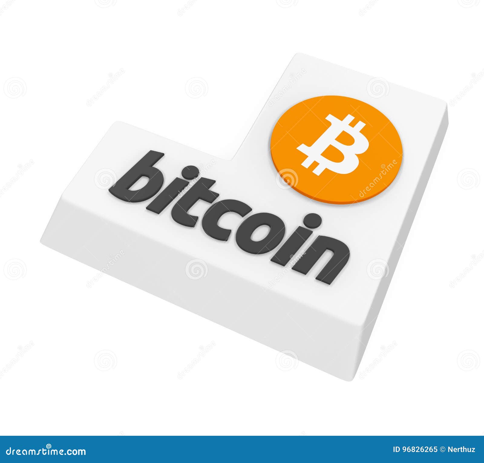 Bitcoin Enter Button Isolated Stock Illustration - Illustration of ...