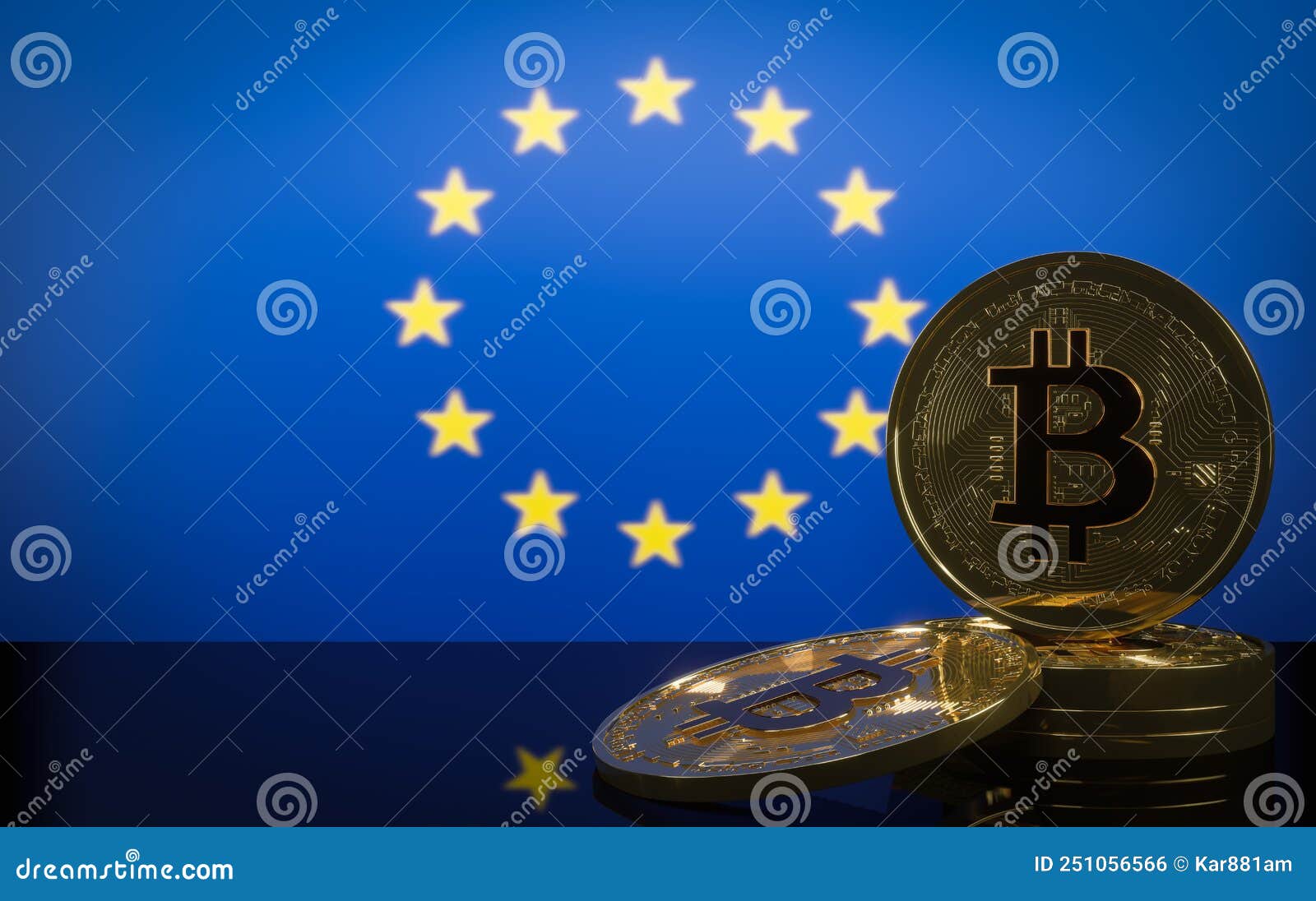 European Man Crypto Trader Sits Behind A Laptop In A Dark Room With A ...
