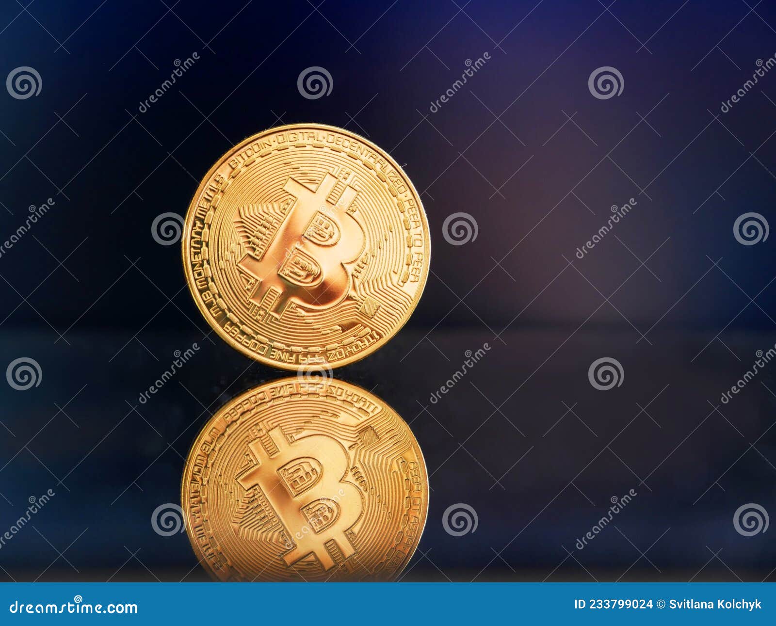 Bitcoin Gold Coin. Cryptocurrency Bitcoin the Future Coin Stock Photo ...