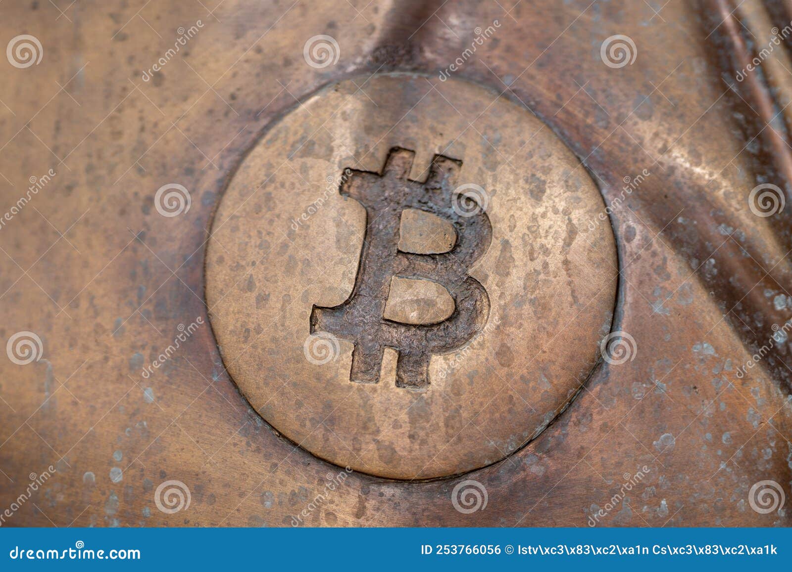 Bitcoin Icon on a Bronze Statue Editorial Photo - Image of bitcoin ...