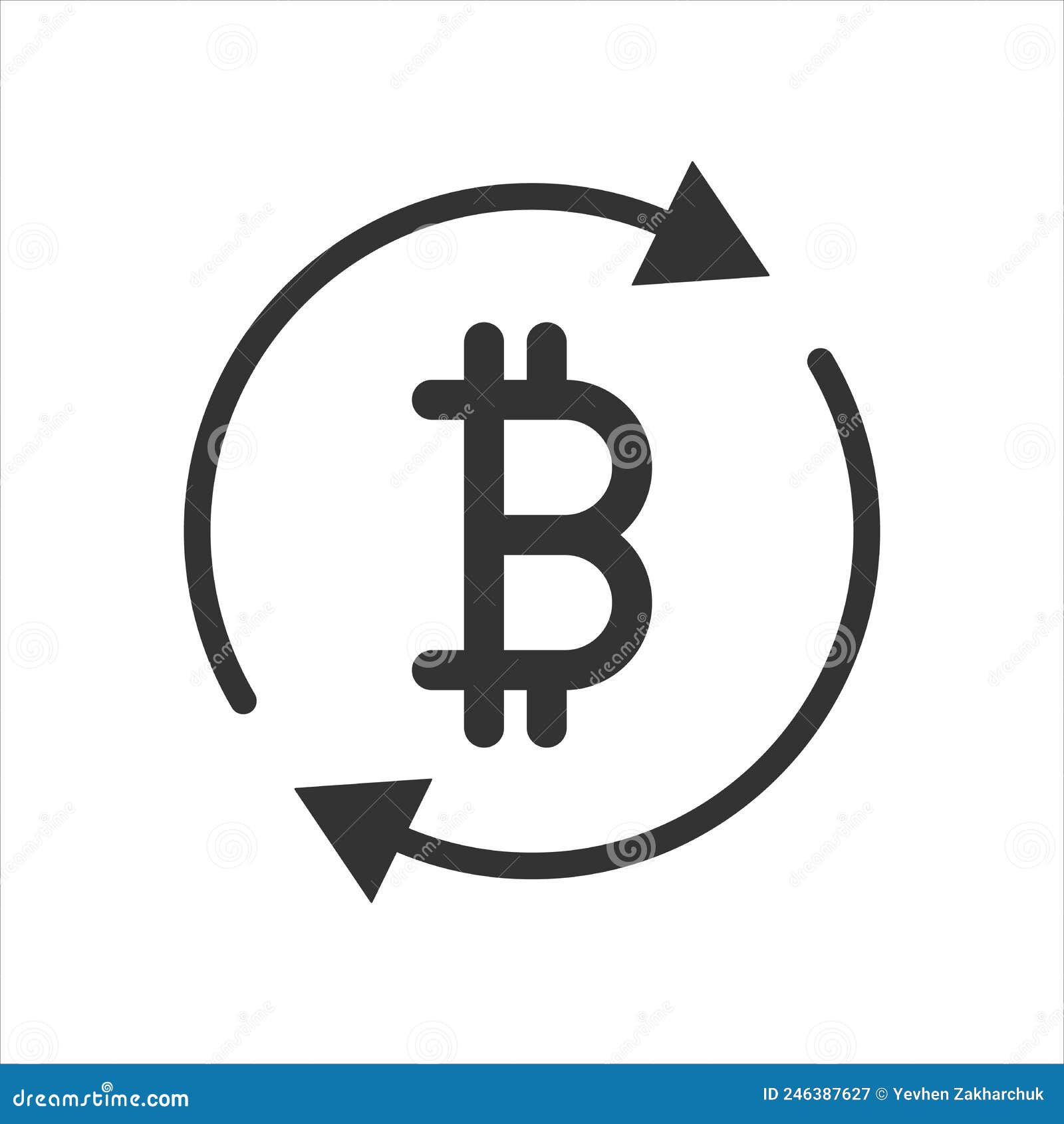 Bitcoin Icon Sign Payment Symbol. Cryptocurrency Logo. Simple Vector ...